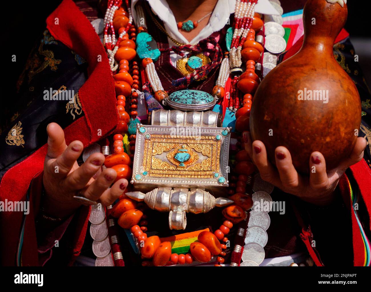 Kathmandu, Nepal. 23rd Feb, 2023. People from the Nhinba community from ...
