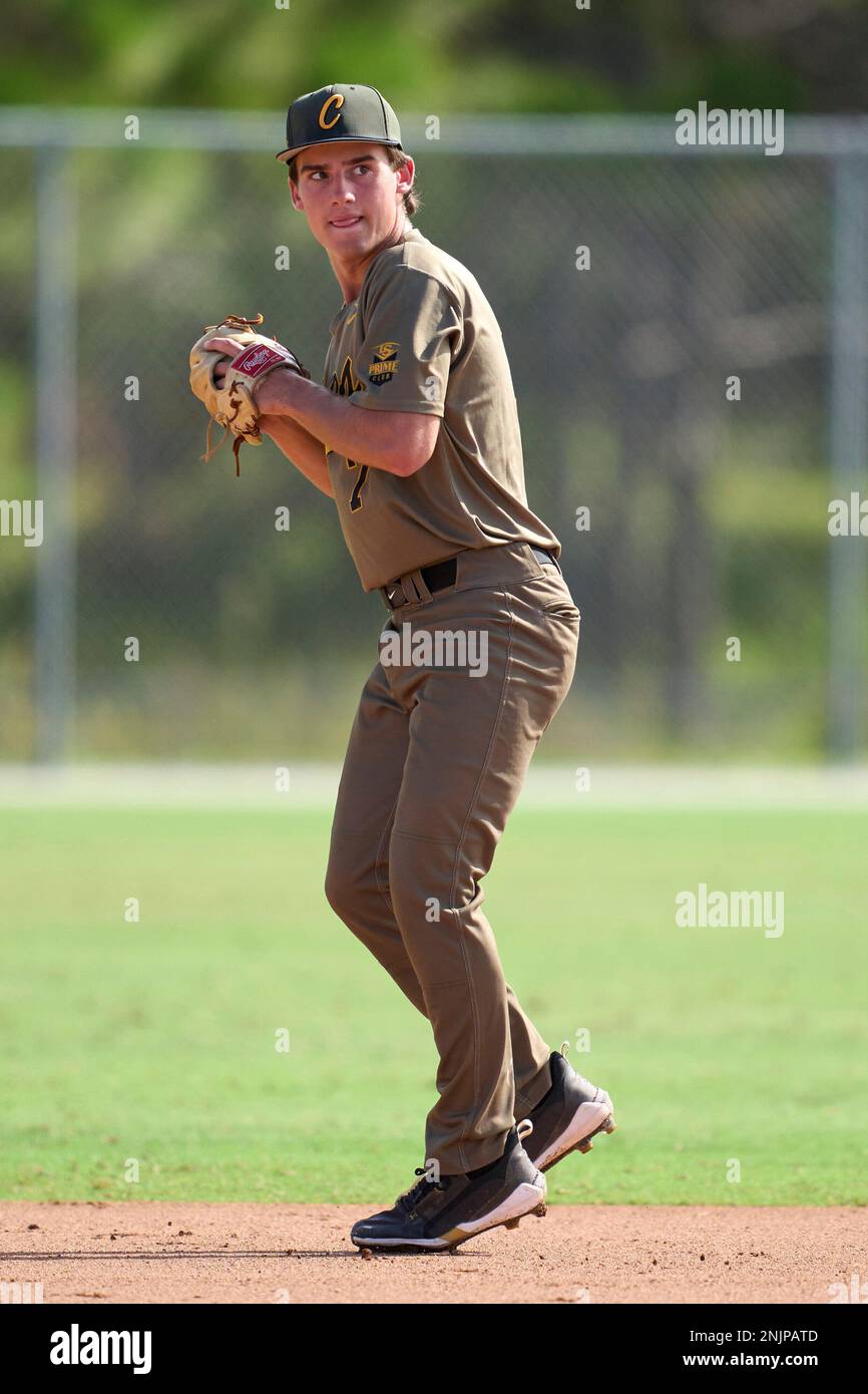 Cole Young during the WWBA World Championship at Roger Dean Stadium Complex on October 9, 2021 ...
