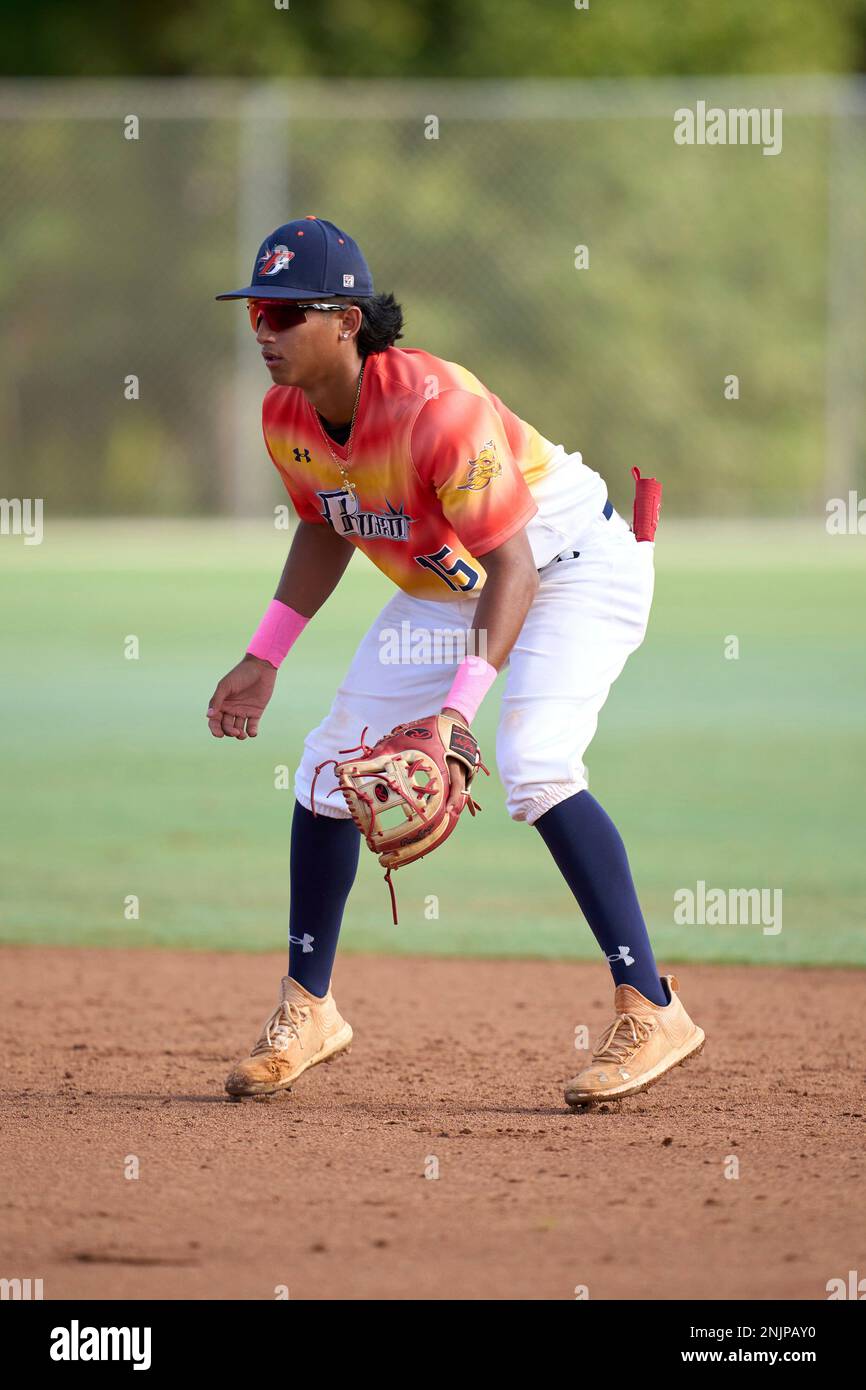 Joshua Regino during the WWBA World Championship at Roger Dean Stadium Complex on October 9 ...