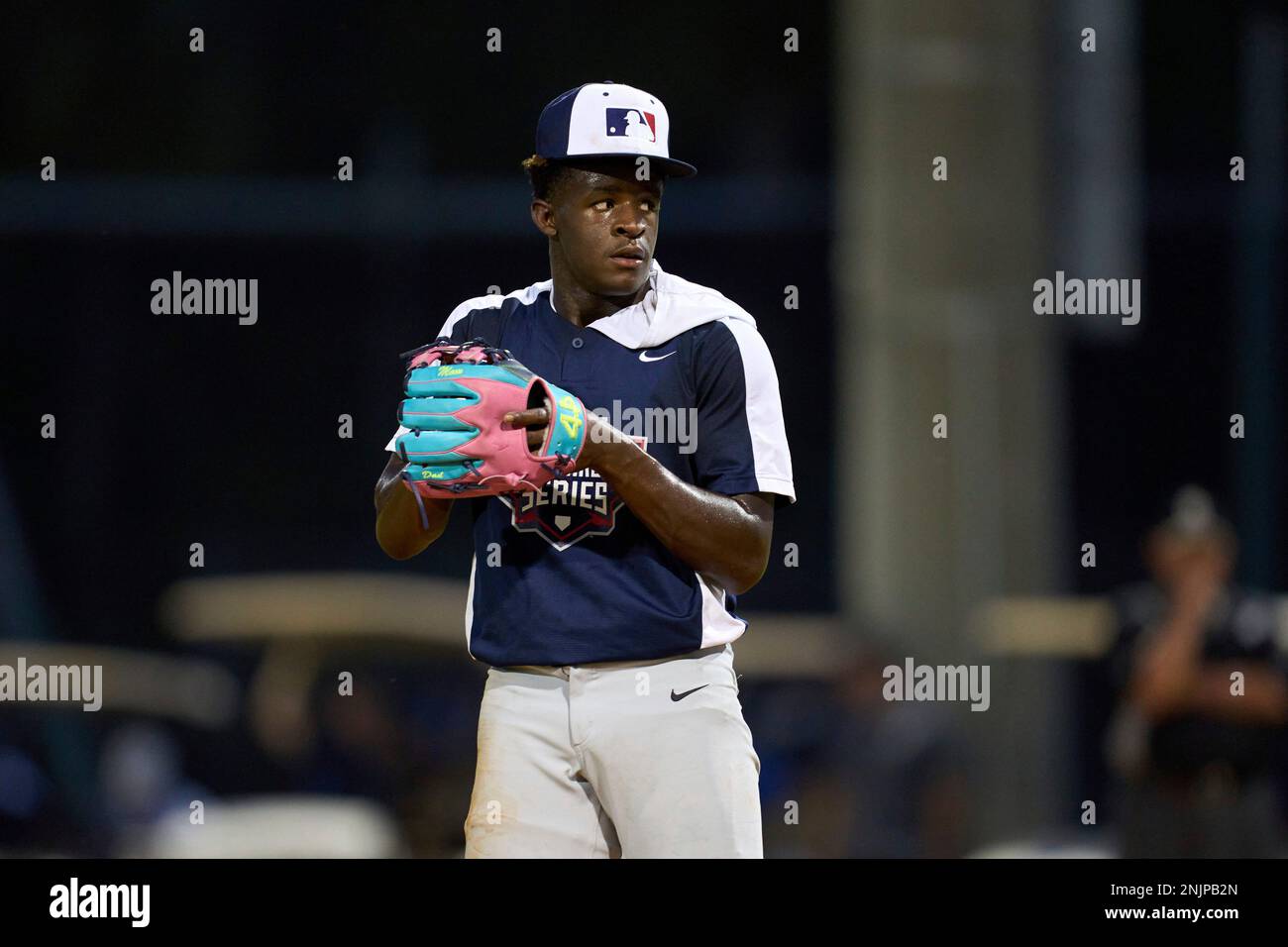 RJ Austin during the WWBA World Championship at Roger Dean Stadium ...
