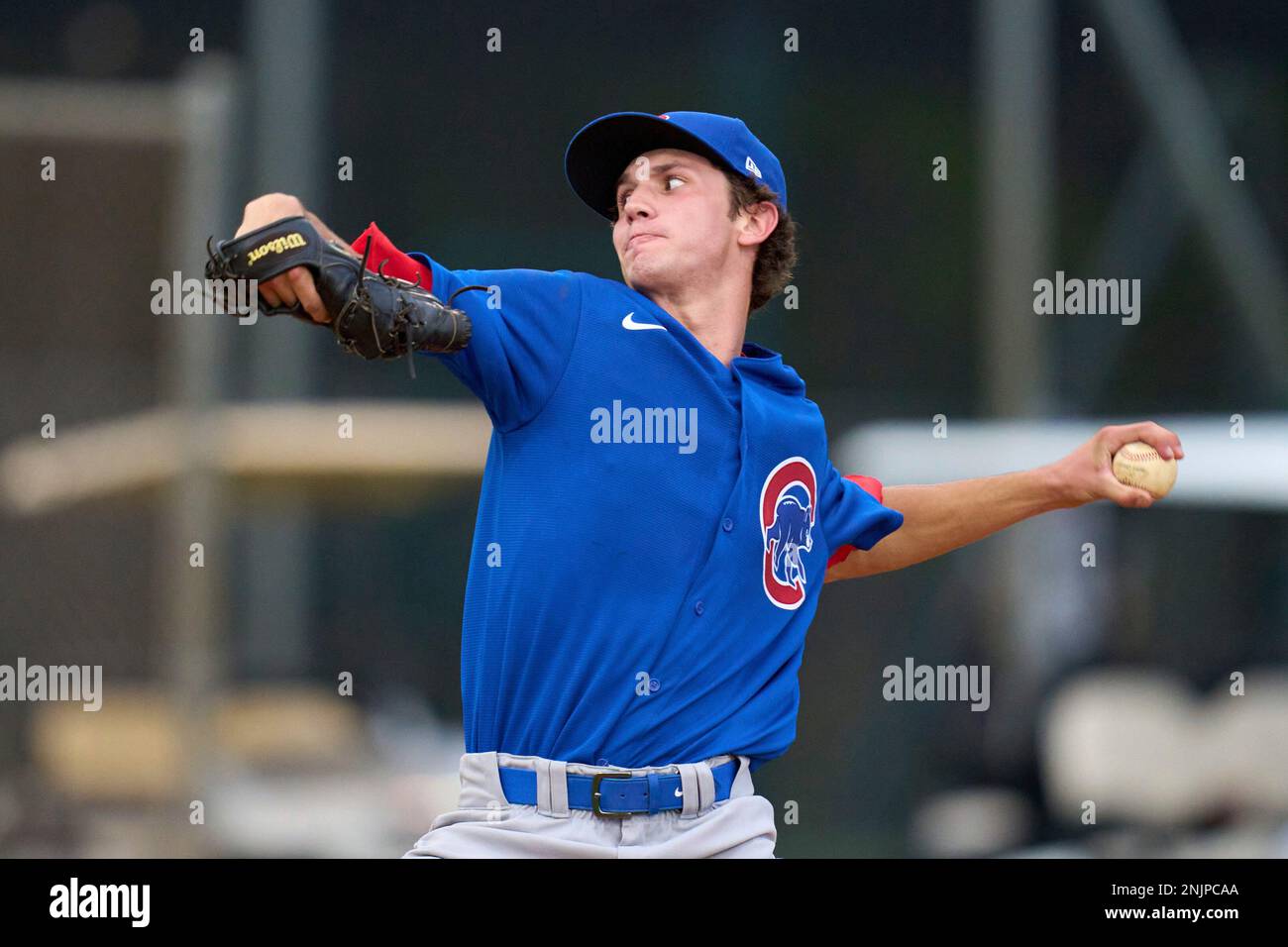 Brandon Bak during the WWBA World Championship at Roger Dean Stadium Complex on October 7, 2021 ...