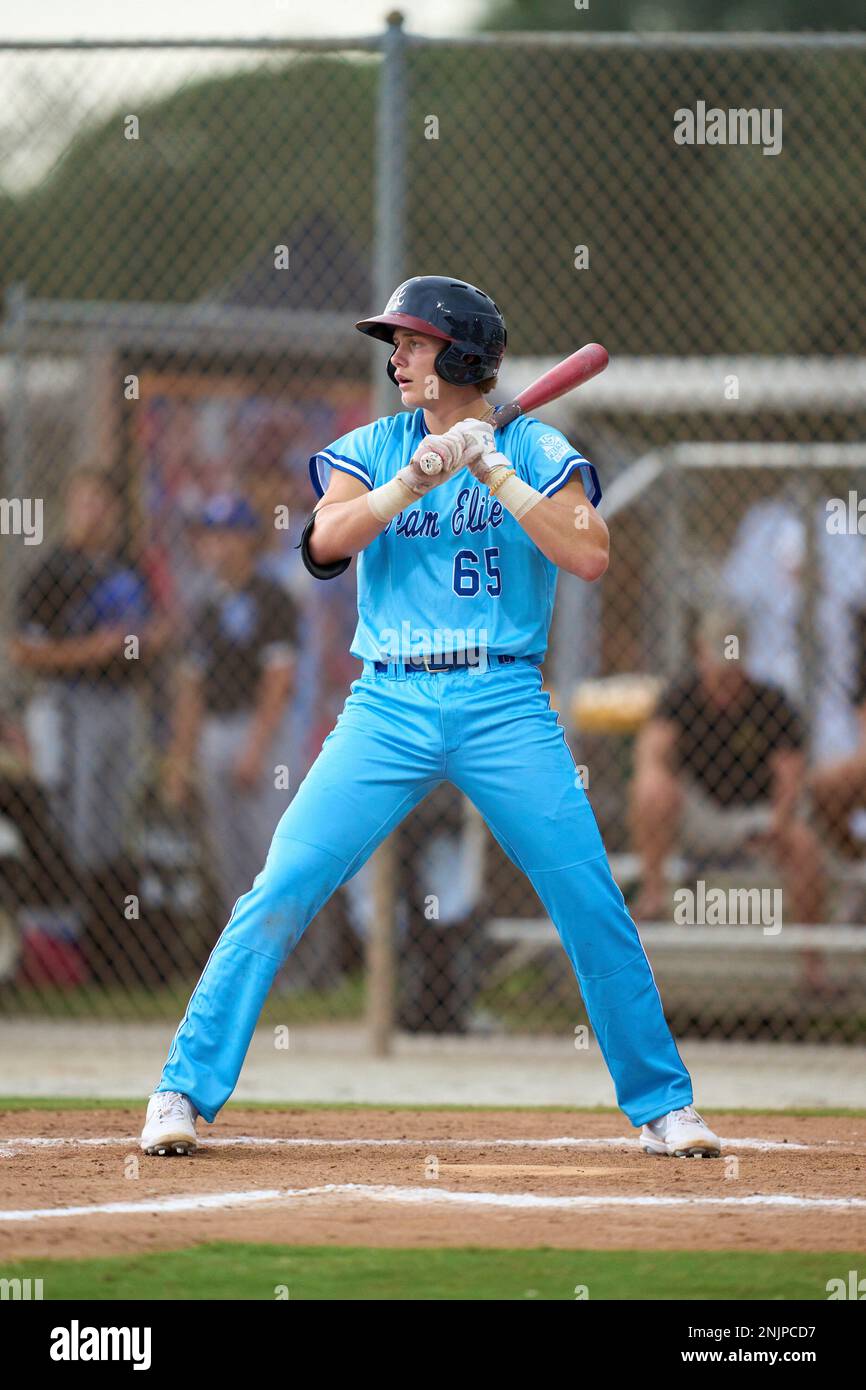 Ty Dalley during the WWBA World Championship at Roger Dean Stadium Complex on October 7, 2021 in ...