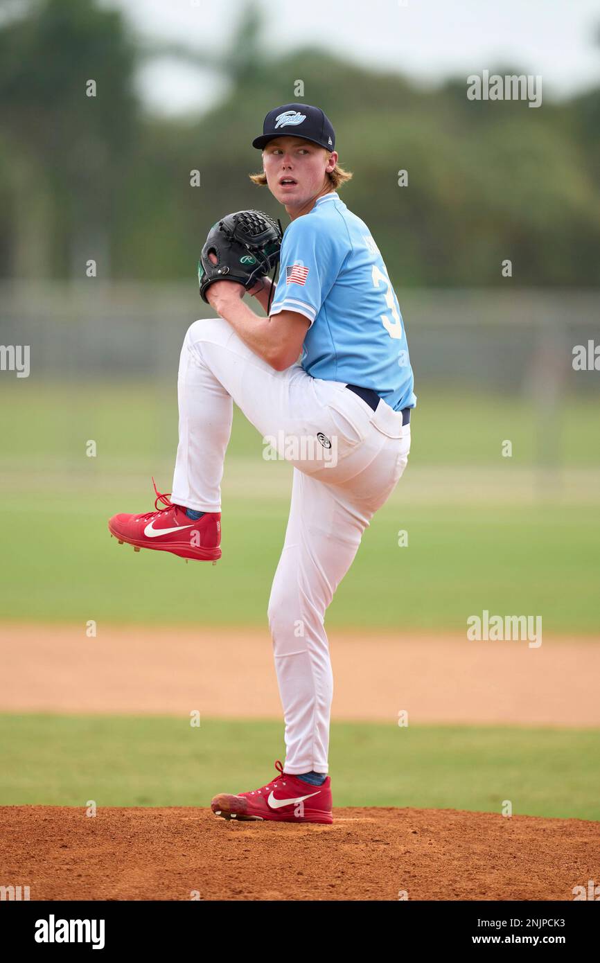 Mason McGwire during the WWBA World Championship at Roger Dean Stadium Complex on October 7 ...