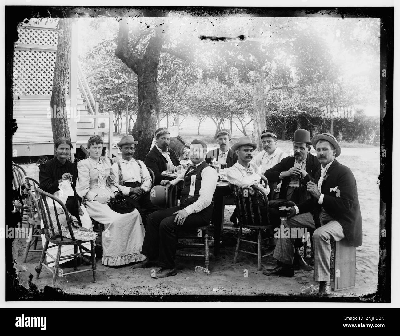 Group photograph from Marshall Hall, Maryland, from the Brady-Handy ...
