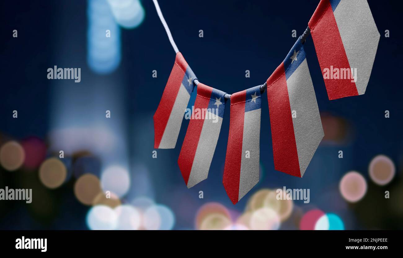 Garland chile national flags hi-res stock photography and images - Alamy