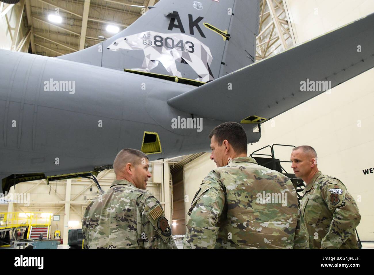 U.S. Air Force Lt. Gen. Michael Loh, center, director, Air National ...