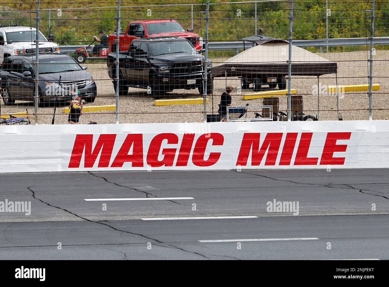 LOUDON, NH - JULY 16: Magic Mile signage during the NASCAR Xfinity ...