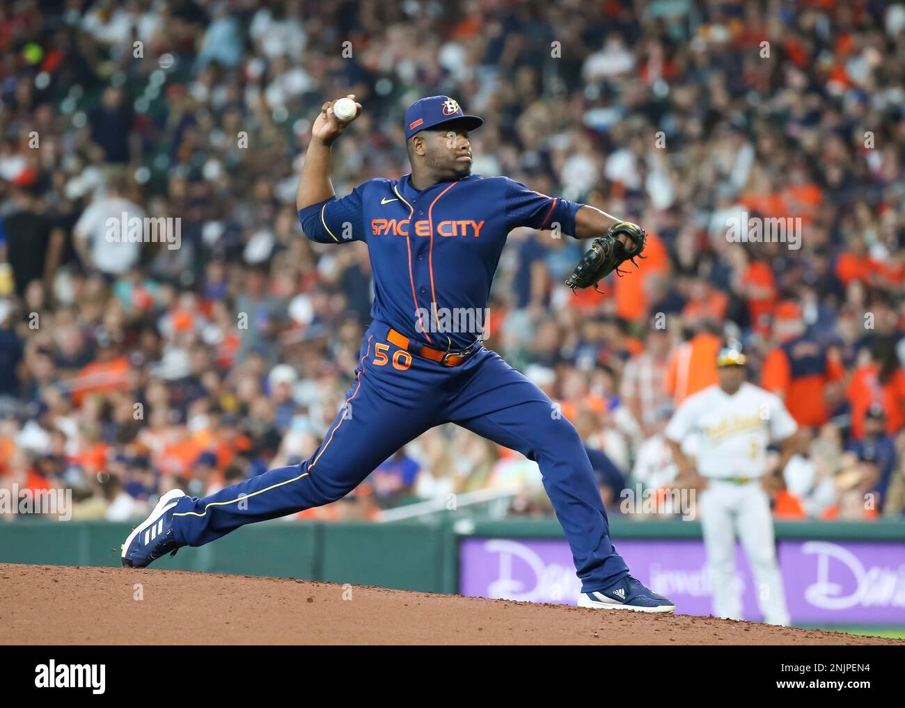HOUSTON, TX - JULY 16: Houston Astros relief pitcher Hector Neris (50 ...