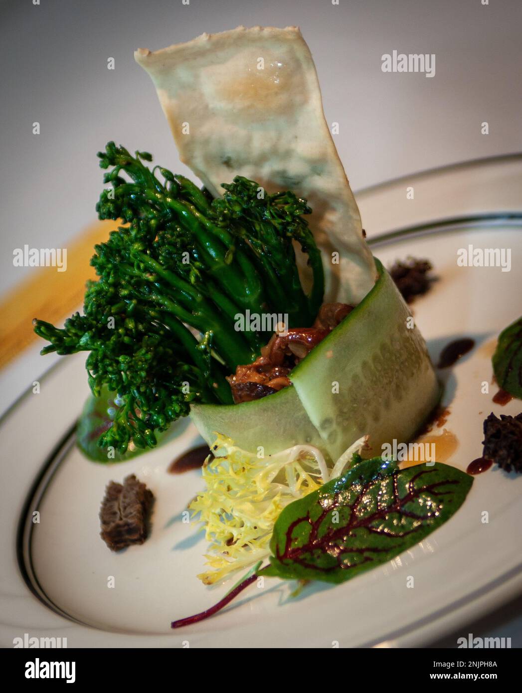 Gourmet salad with an interesting presentation Stock Photo - Alamy