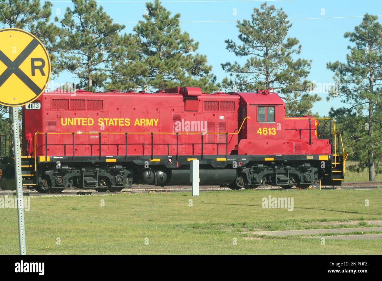 A U.S. Army locomotive used as part of rail operations is shown Aug. 9 ...