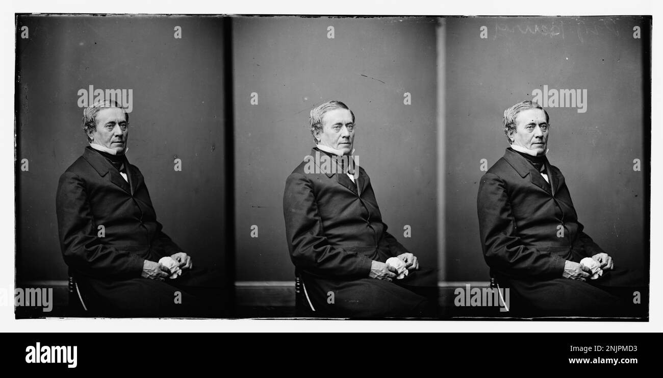Portrait of Joseph Henry, a pioneering American scientist and the first ...