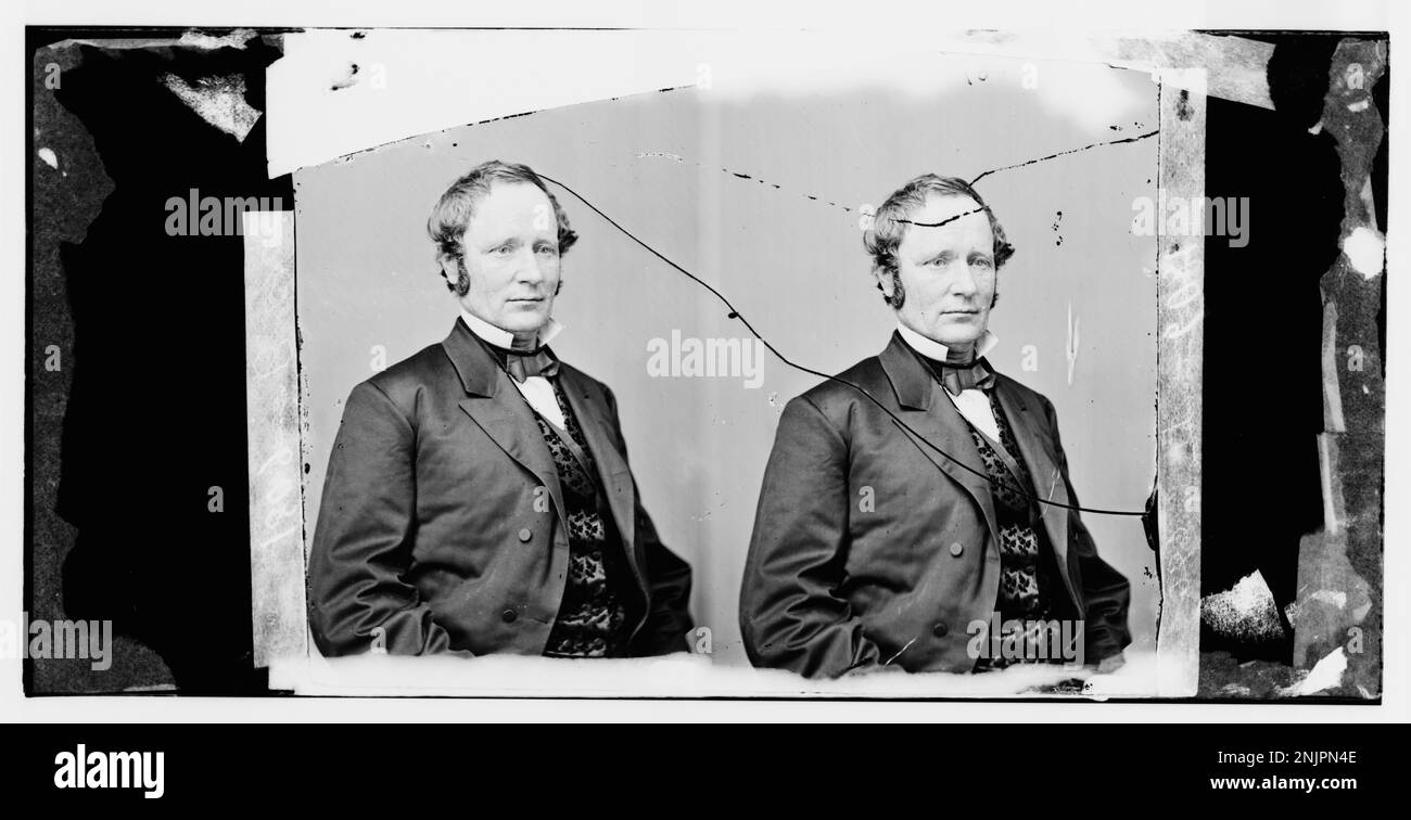 Portrait of Hon. Thomas Andrew Hendricks, a politician from Indiana ...