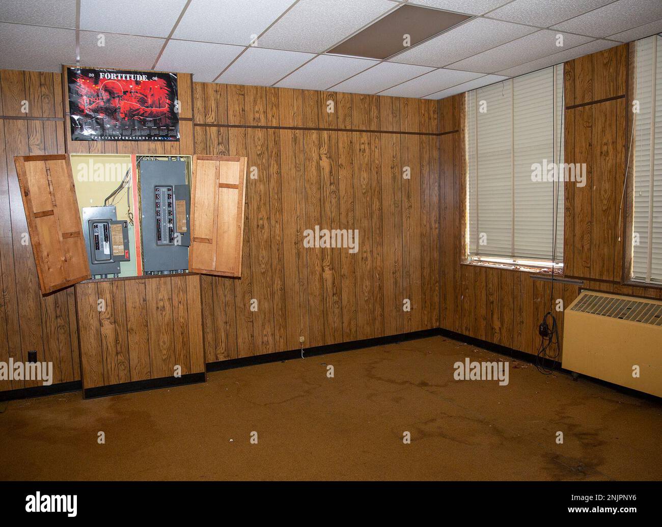 A room showing some damage inside Ralph Bunche High School in King ... A room showing some damage inside Ralph Bunche High School in King ...