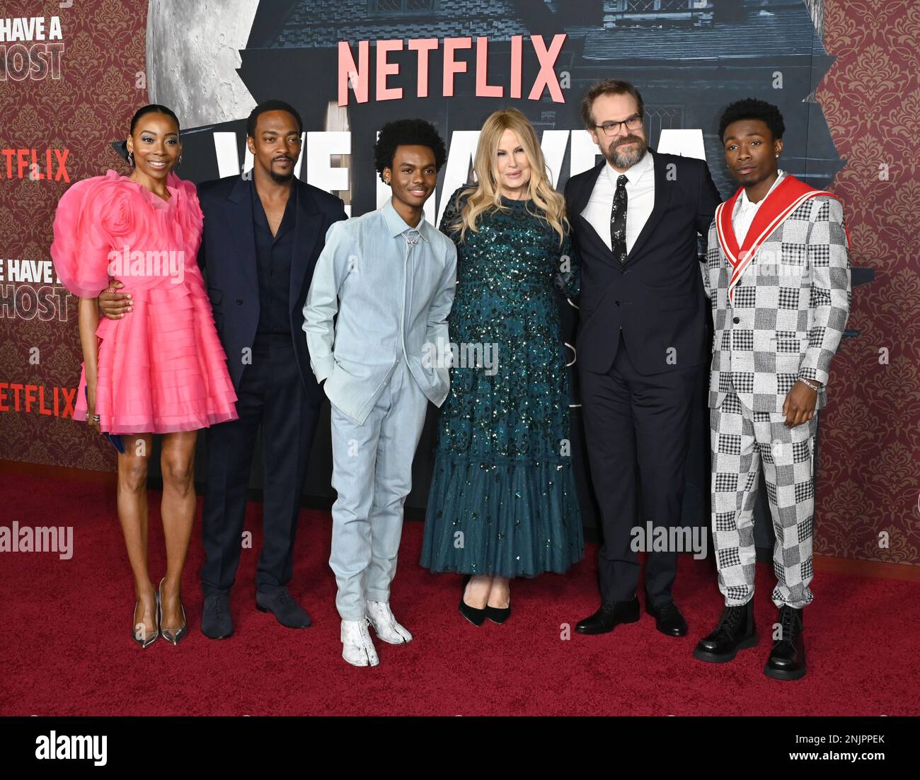 Los Angeles, USA. 22nd Feb, 2023. Erica Ash, Anthony Mackie, Jahi ...
