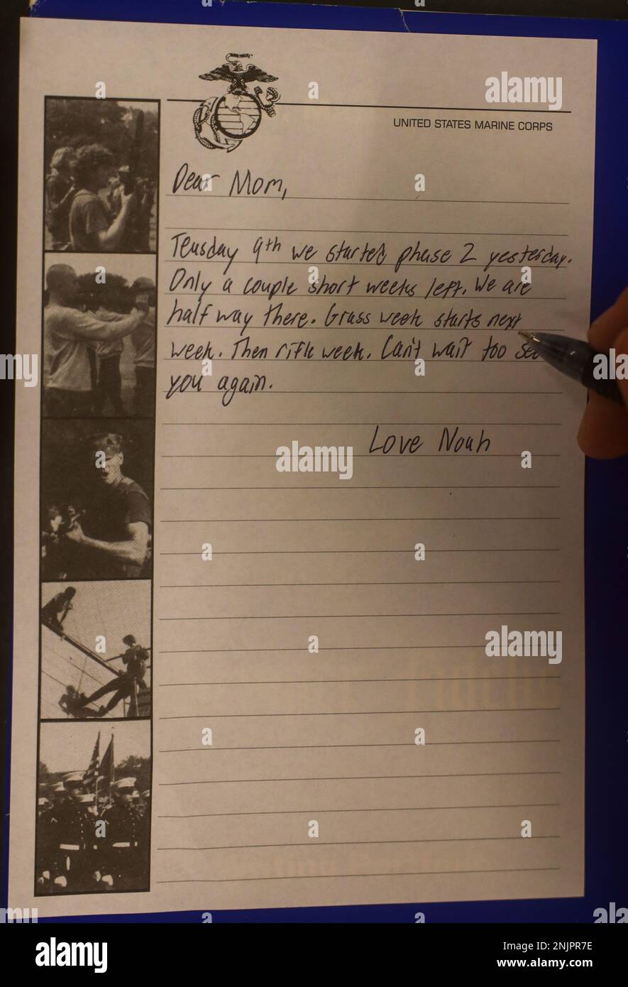 Recruits aboard Marine Corps Recruit Depot Parris Island, S.C. write ...