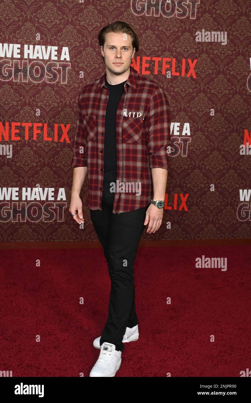 Los Angeles, USA. 22nd Feb, 2023. Logan Shroyer at the premiere for "We ...