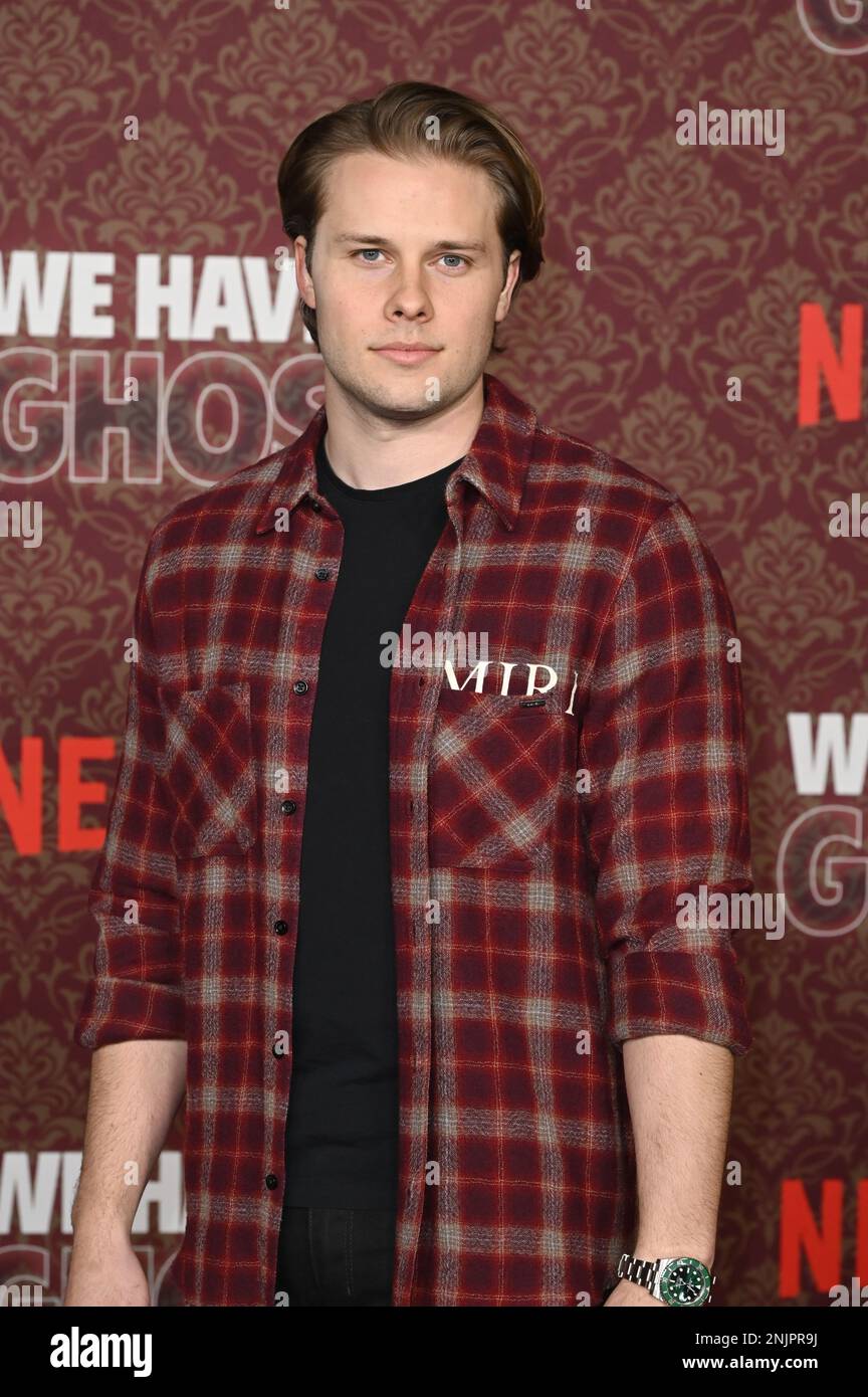 Los Angeles, USA. 22nd Feb, 2023. Logan Shroyer at the premiere for "We ...