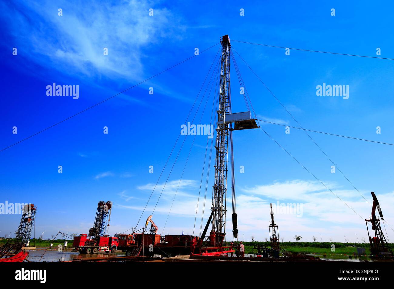 The oil pump, industrial equipment Stock Photo - Alamy
