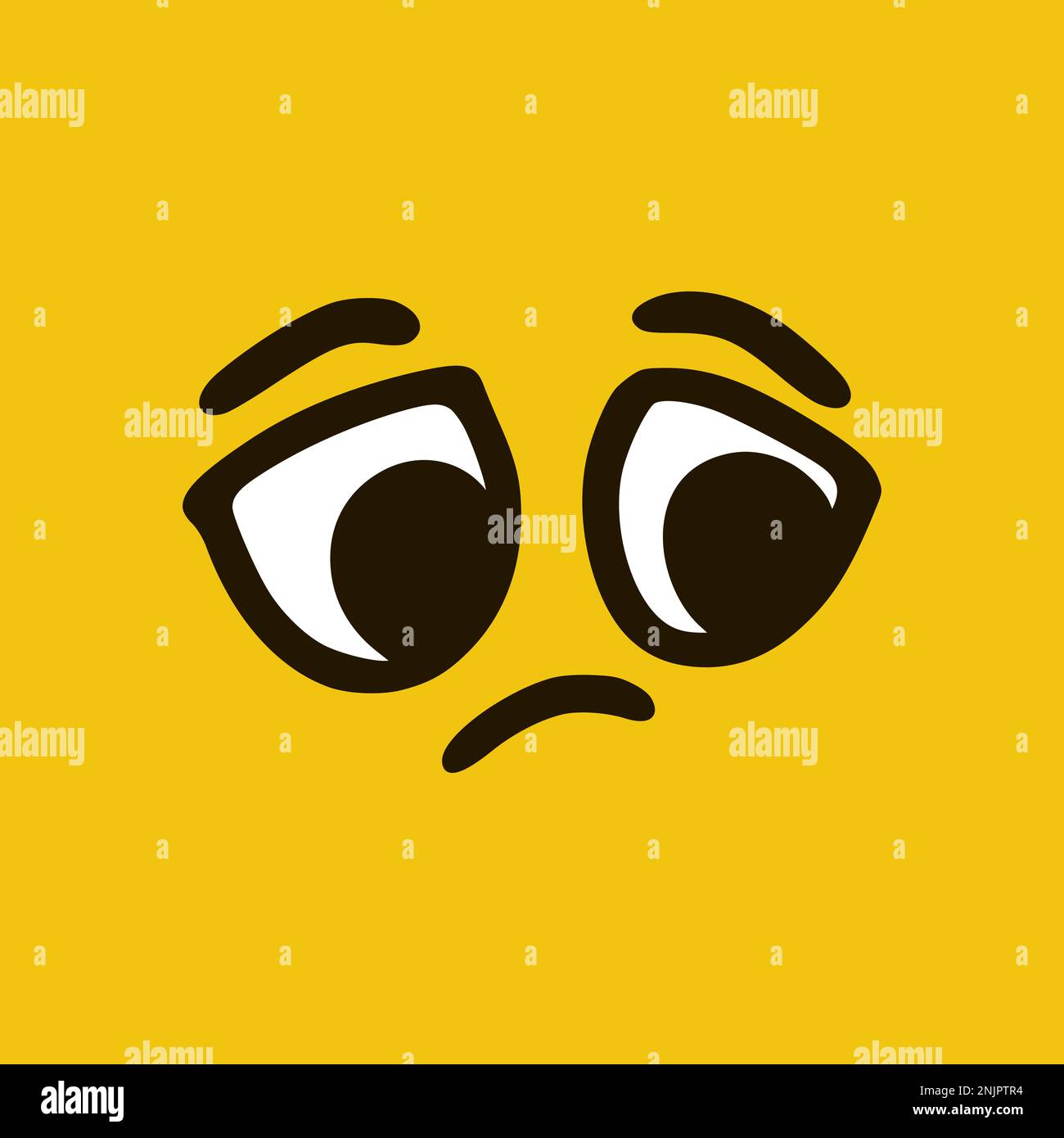Sad face cartoon face expressions doodle characters mouth eyes ...