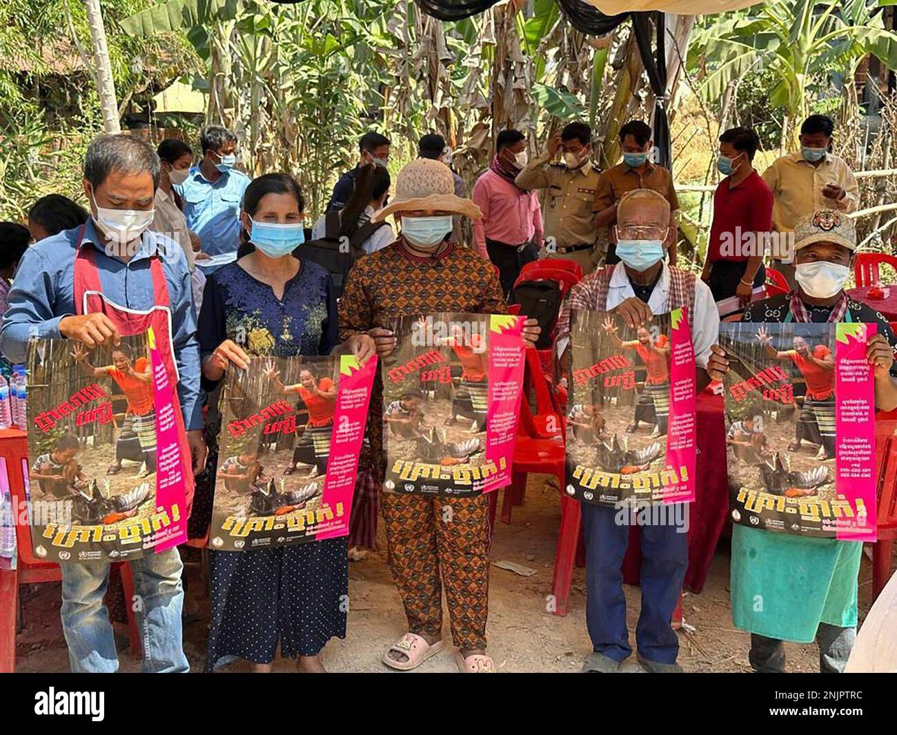 In this photo released by the Cambodia Ministry of Health, Cambodia ...