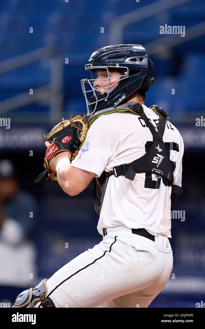 Tanner Chelette (25) of Spring, Texas during the Perfect Game National ...