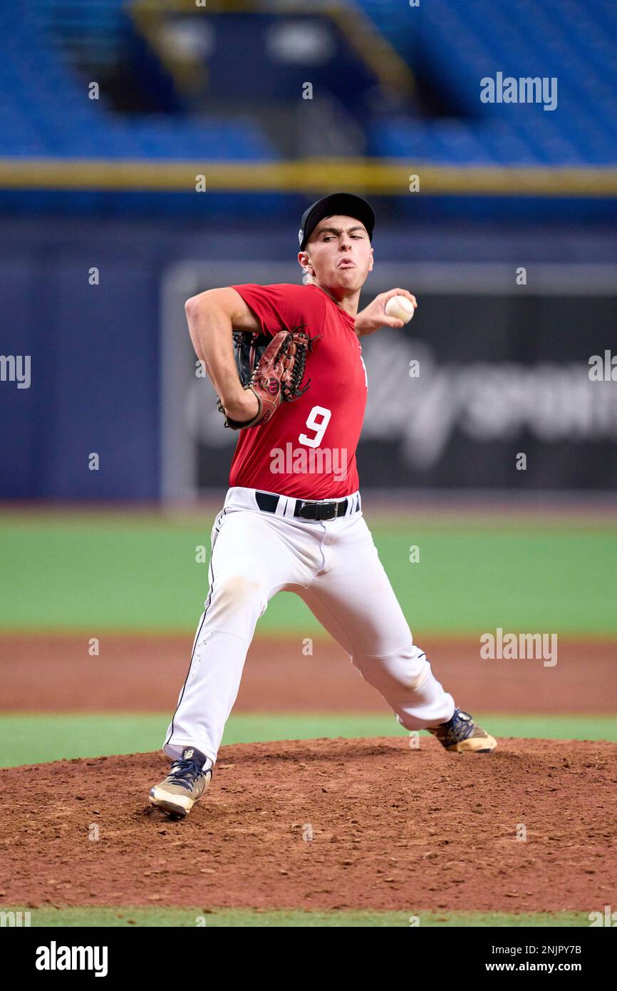 AJ Colarusso (9) of Groton High School in Leominster, Massachusetts ...