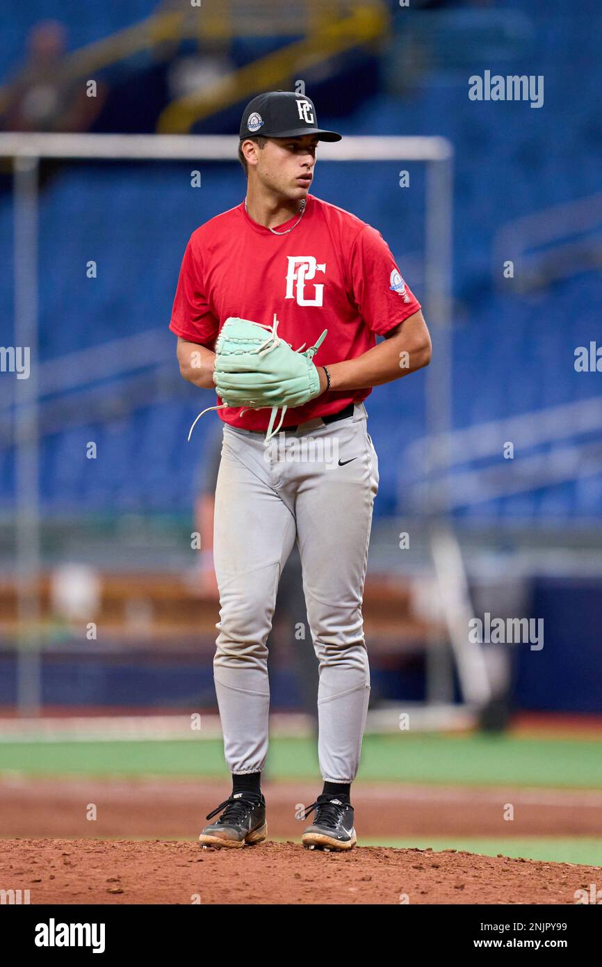 Jordan Vera (23) of ESB Academy in Plantation, Florida during the ...