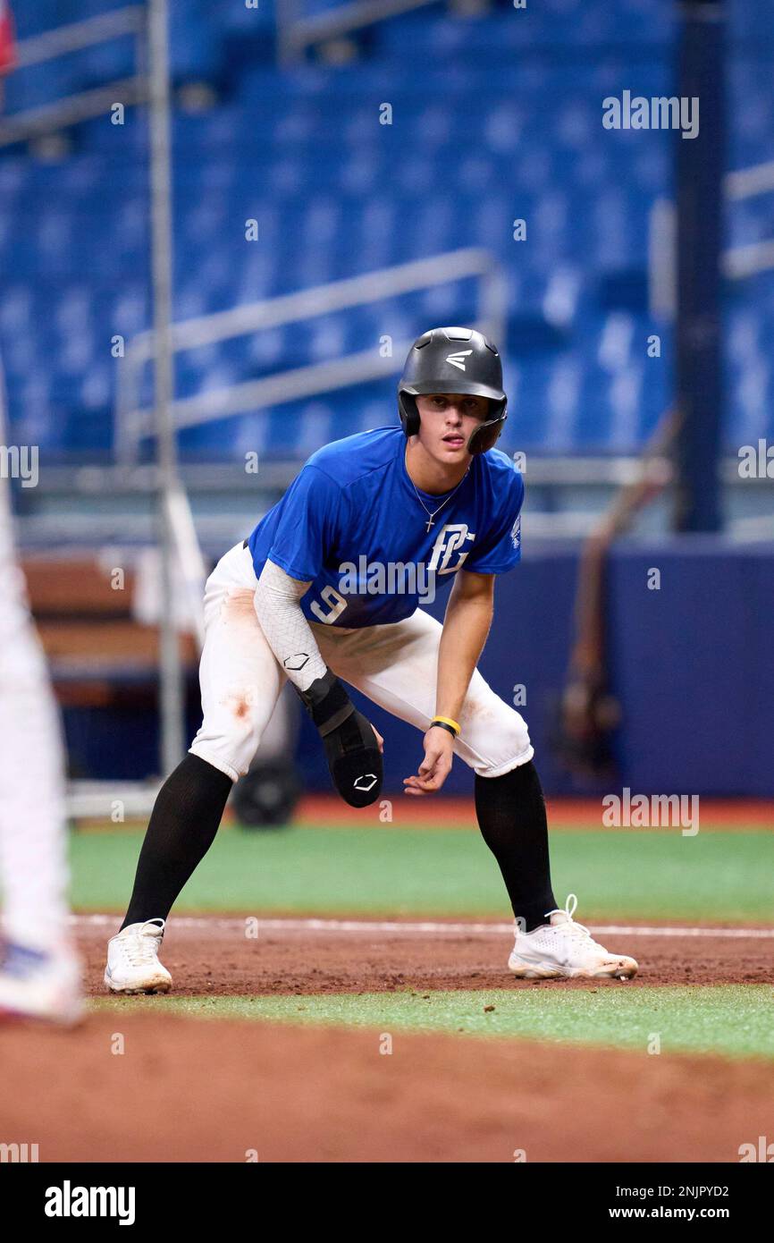 Luke Boykin (9) of Wayne County High School in Jesup, Georgia during ...