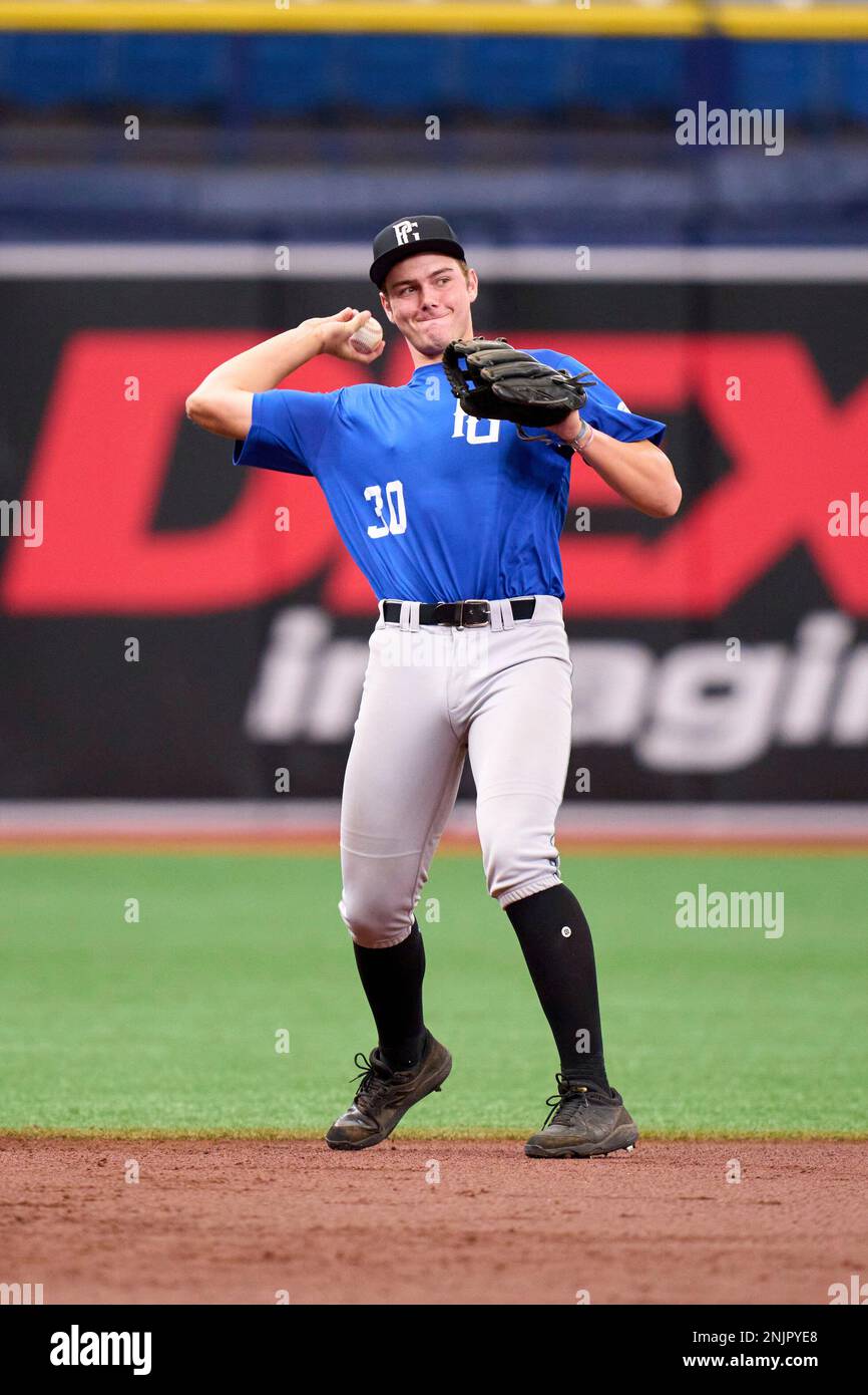 Ethan Petry (30) of Cypress Creek High School in Land O' Lakes, Florida ...