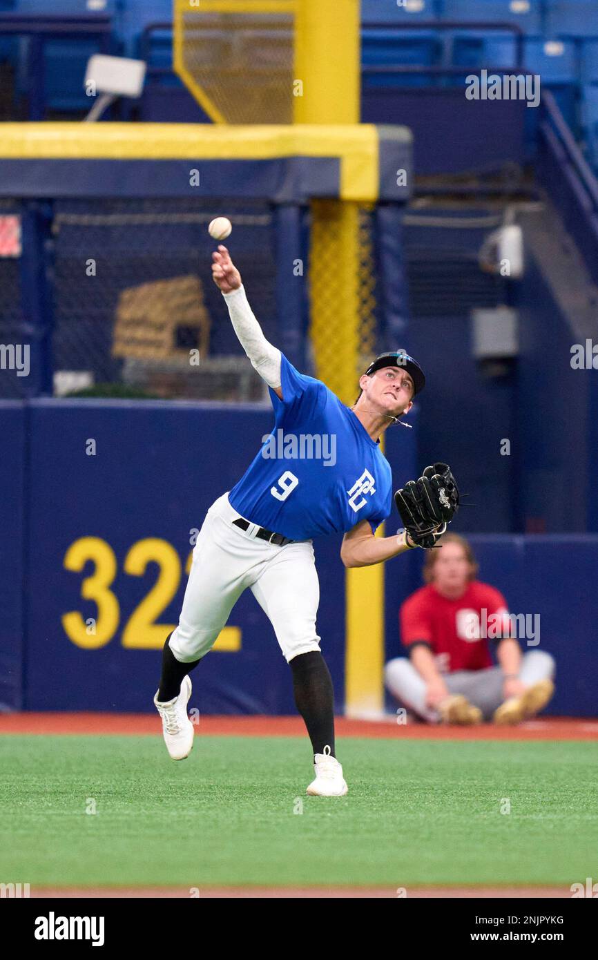 Luke Boykin (9) of Wayne County High School in Jesup, Georgia during ...