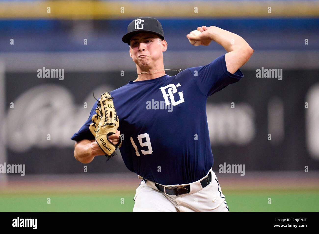 Tristan Smith (19) of Boiling Springs High School in Chesnee, South ...