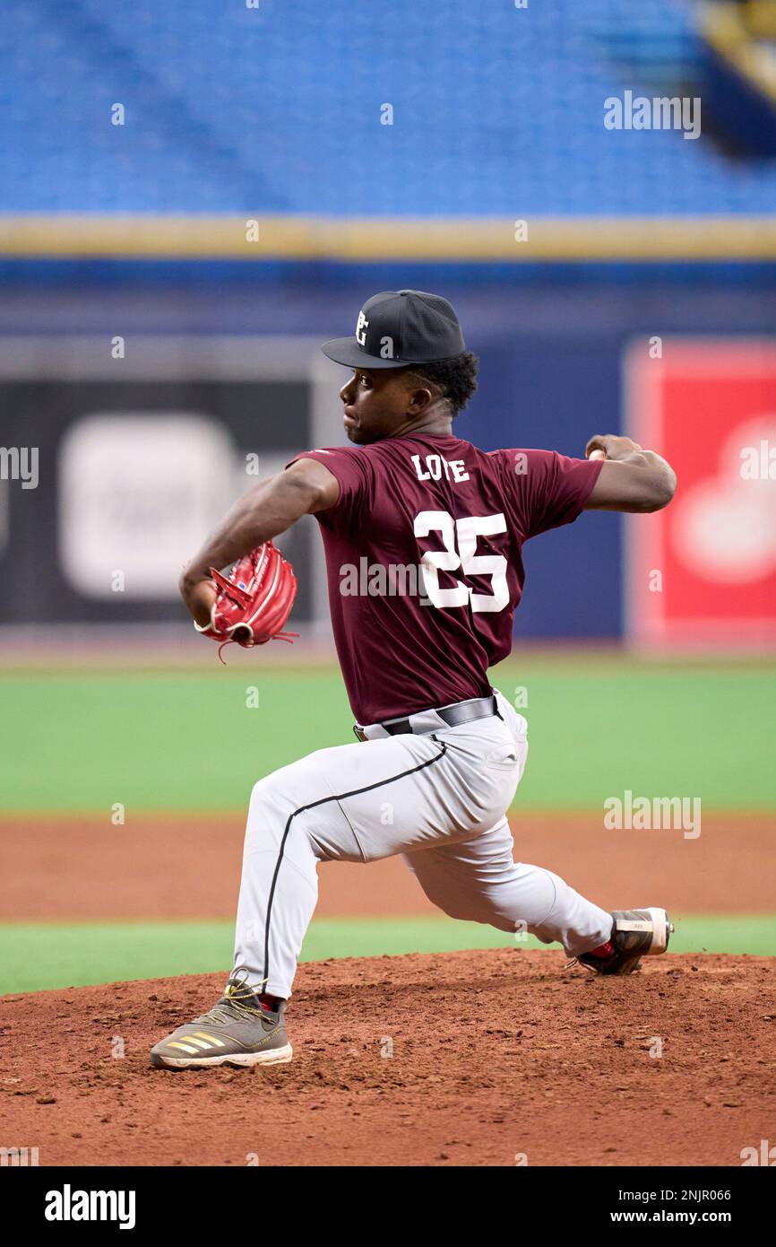 Isaiah Lowe (25) of Combine Academy in Shelby, North Carolina during ...