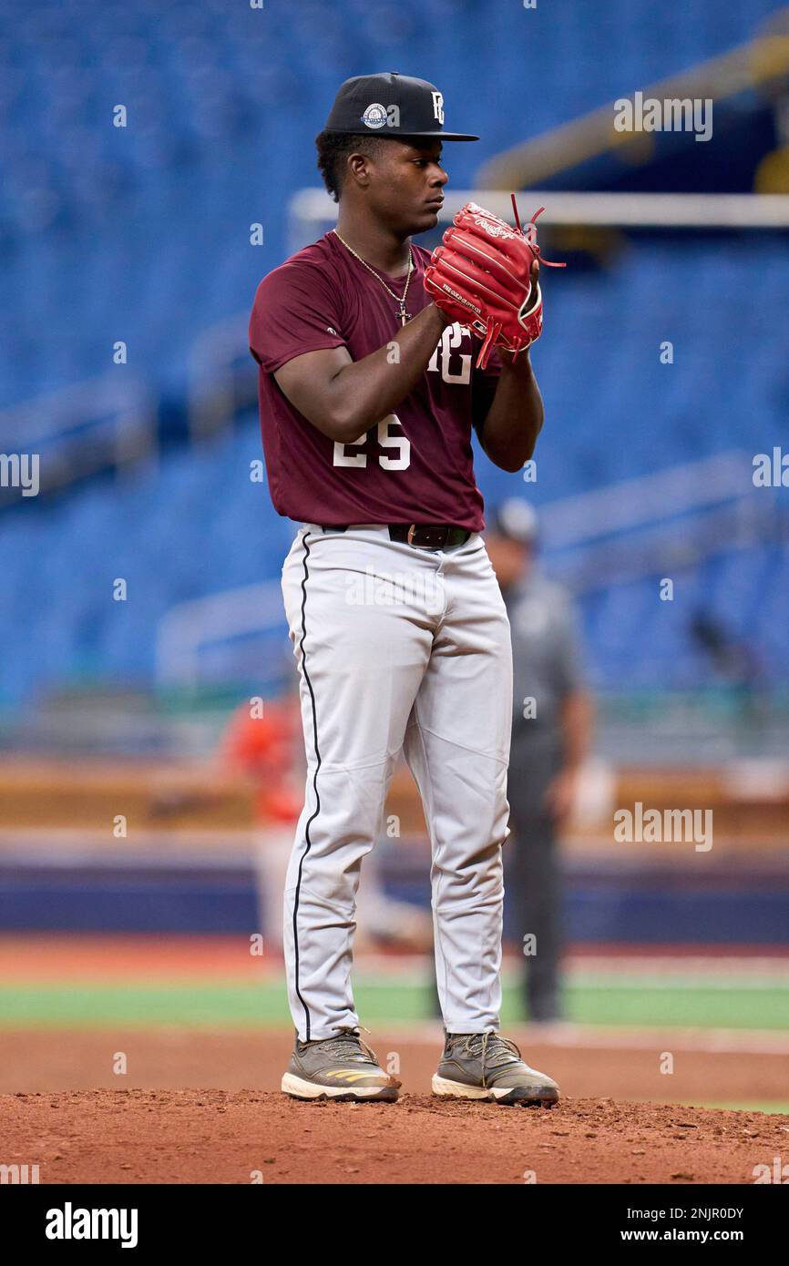 Isaiah Lowe (25) of Combine Academy in Shelby, North Carolina during ...