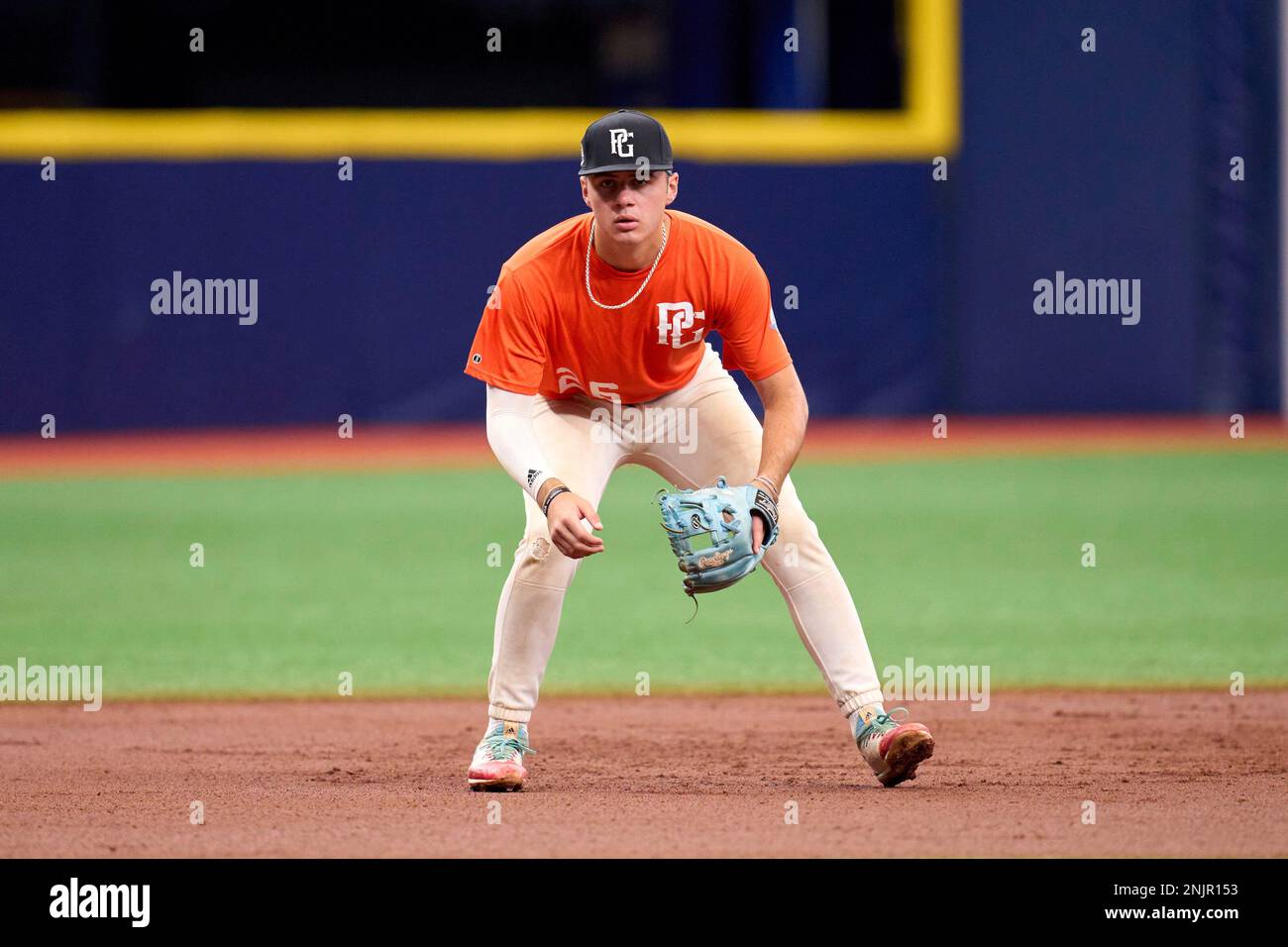 Cade Climie (26) of Seven Lakes High School in Sugar Land, Texas during ...