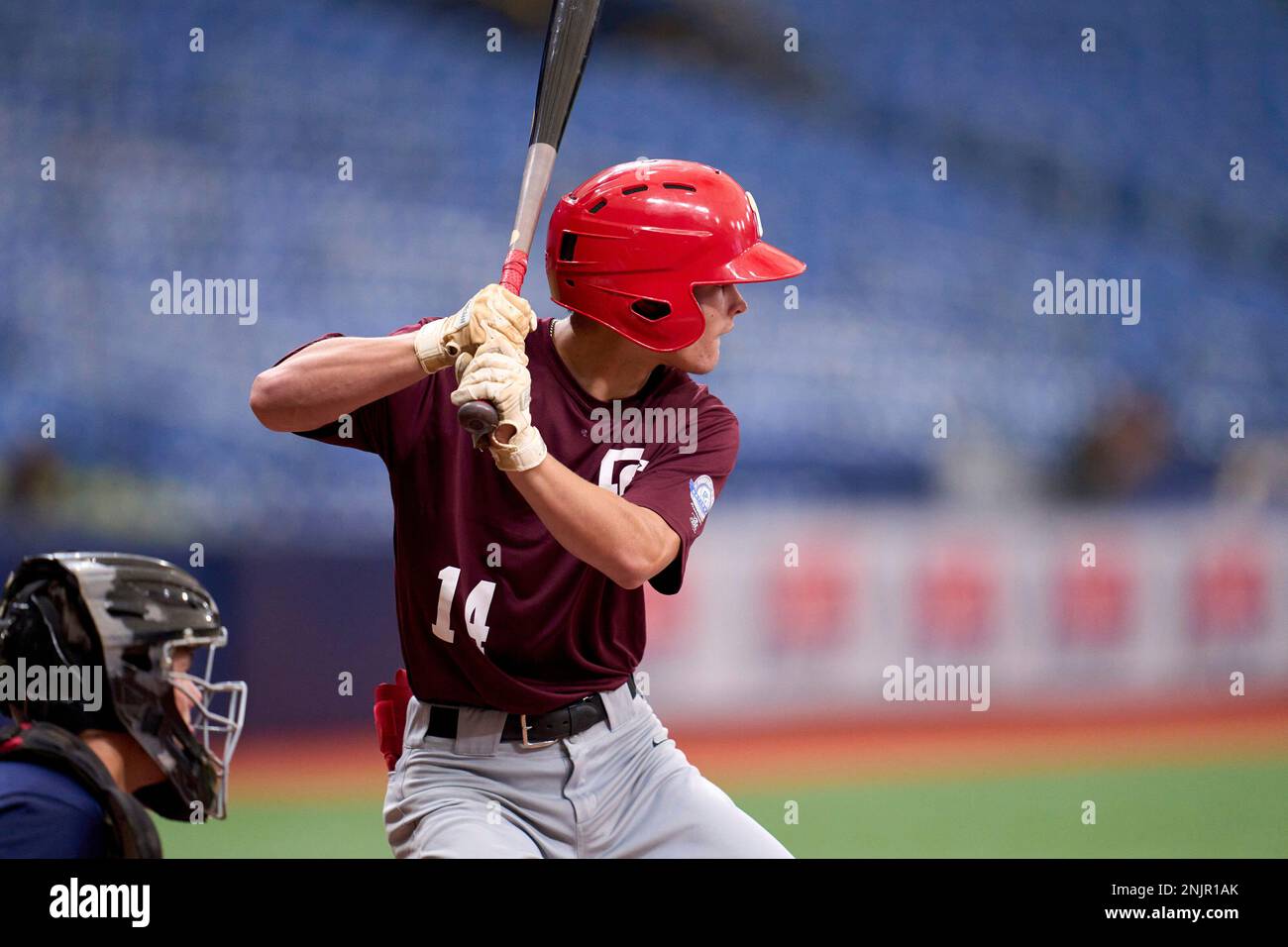 Austin Hawke (14) of Reagan High School in Pfafftown, North Carolina ...