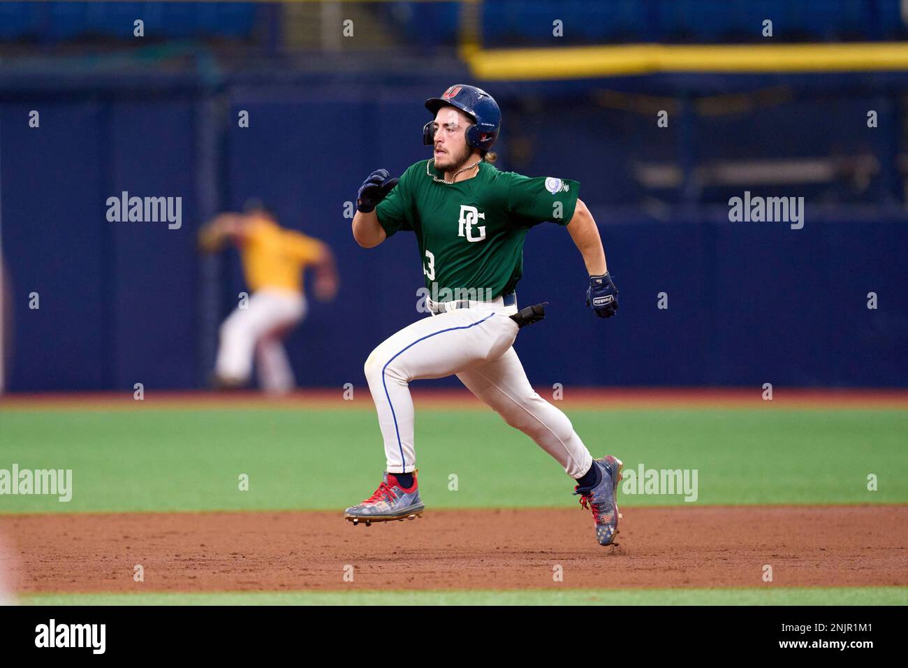 AJ Nessler (33) of Tampa Jesuit High School in Tampa, Florida during ...