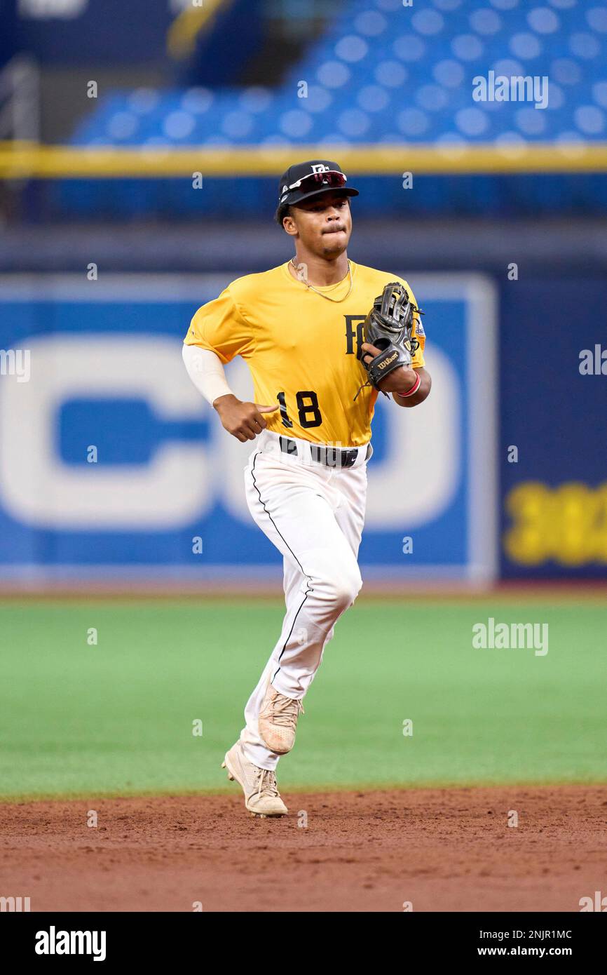 Caleb Sanders (18) of Detroit Edison Public School Academy in ...