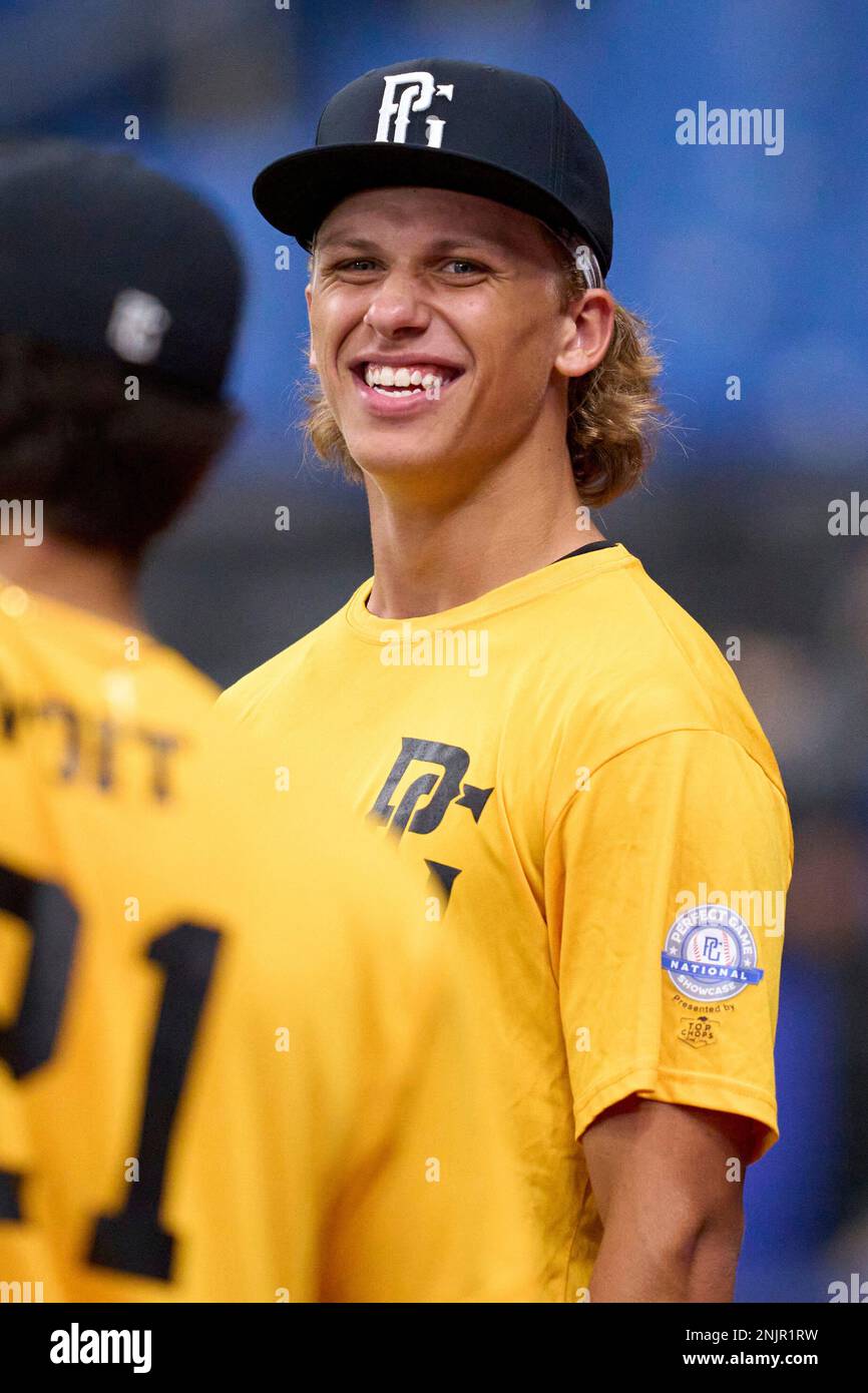 Alex Stanwich (20) of Lincolnway East High School in Tinley Park ...