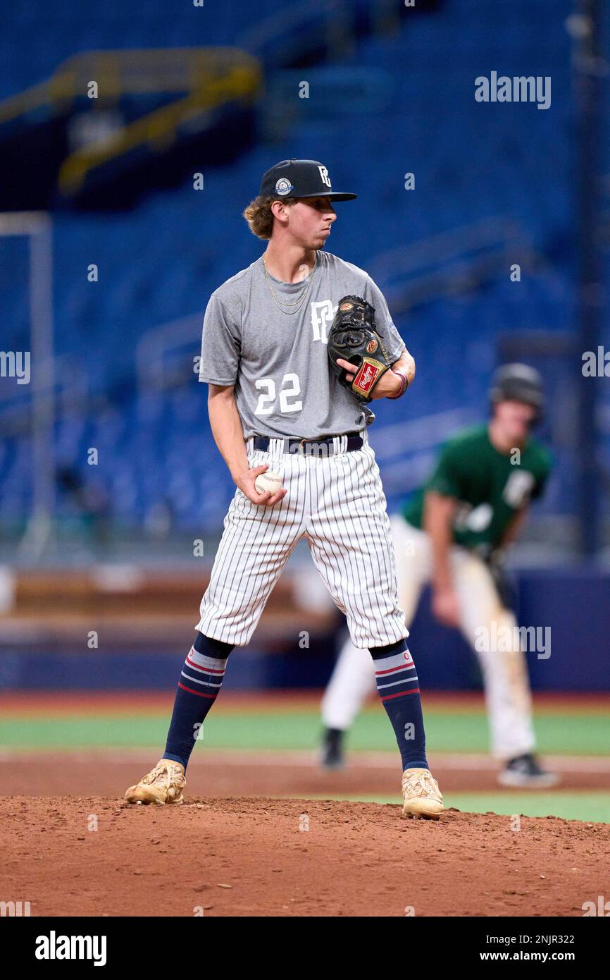 Colton Sims (22) of Russellville High School in Russellville, Arkansas ...