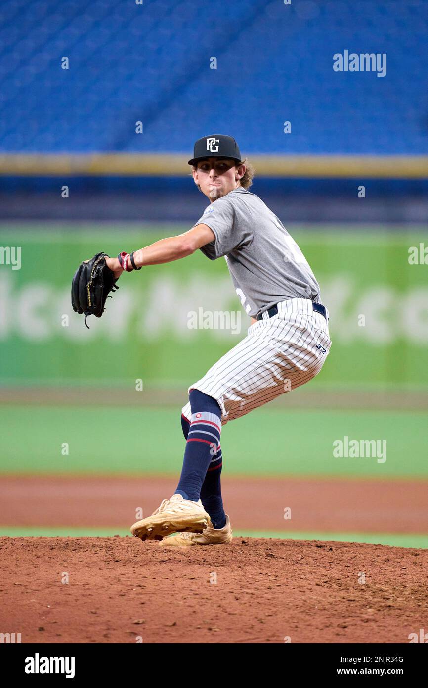Colton Sims (22) of Russellville High School in Russellville, Arkansas ...