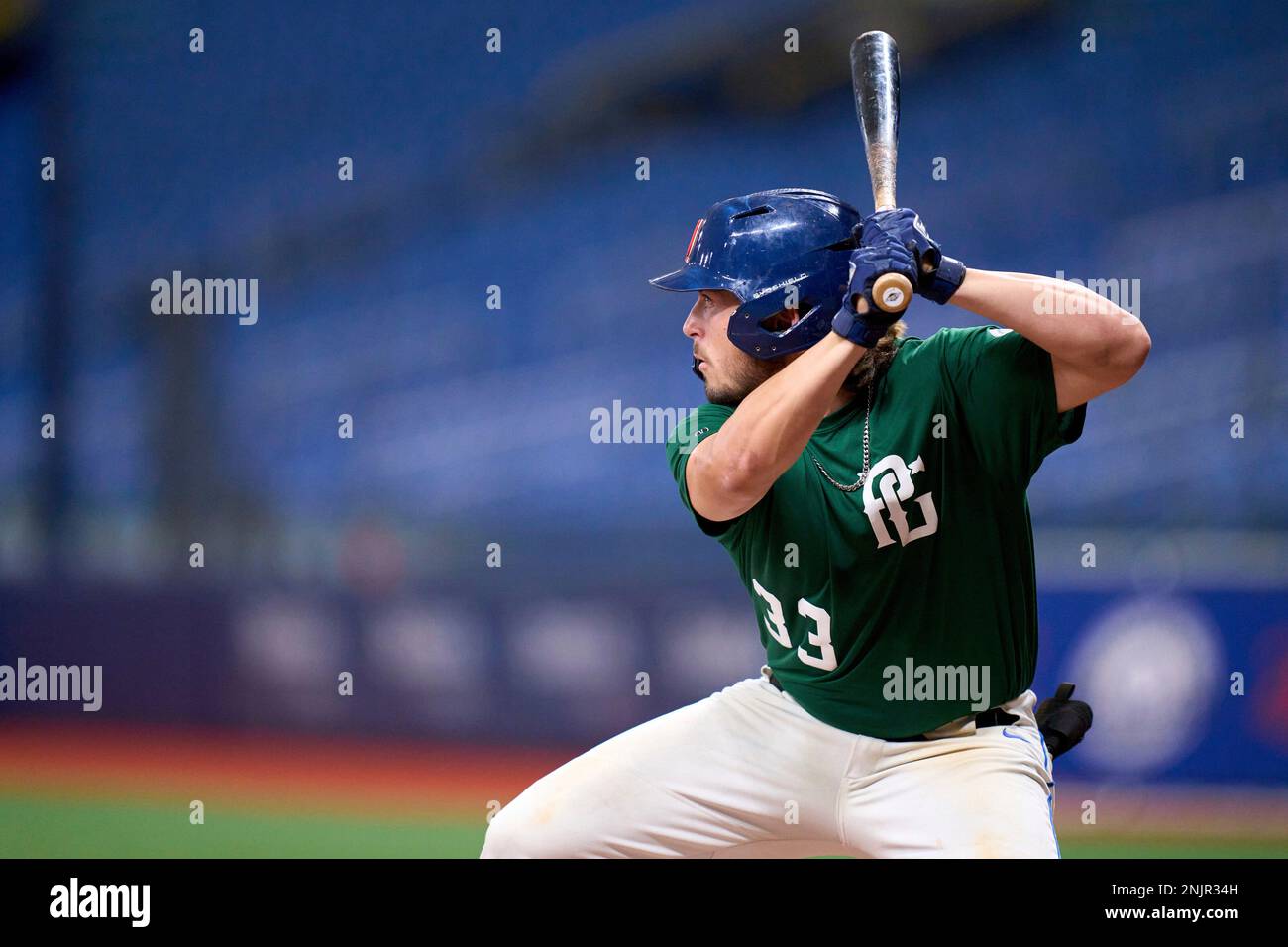 AJ Nessler (33) of Tampa Jesuit High School in Tampa, Florida during ...