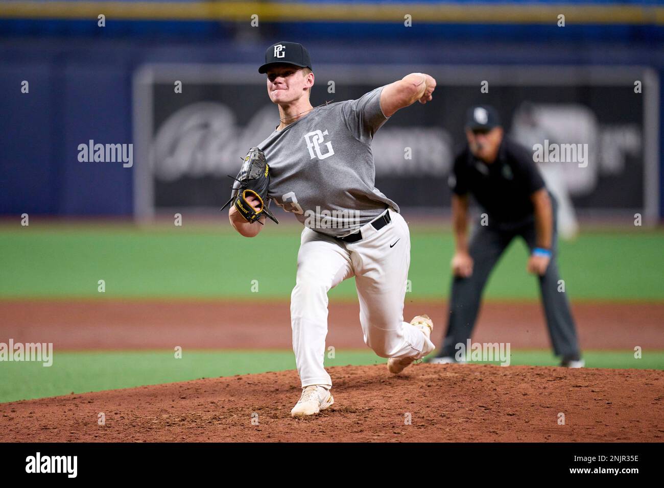 Michael Kennedy (13) of Troy High School in Troy, New York during the ...
