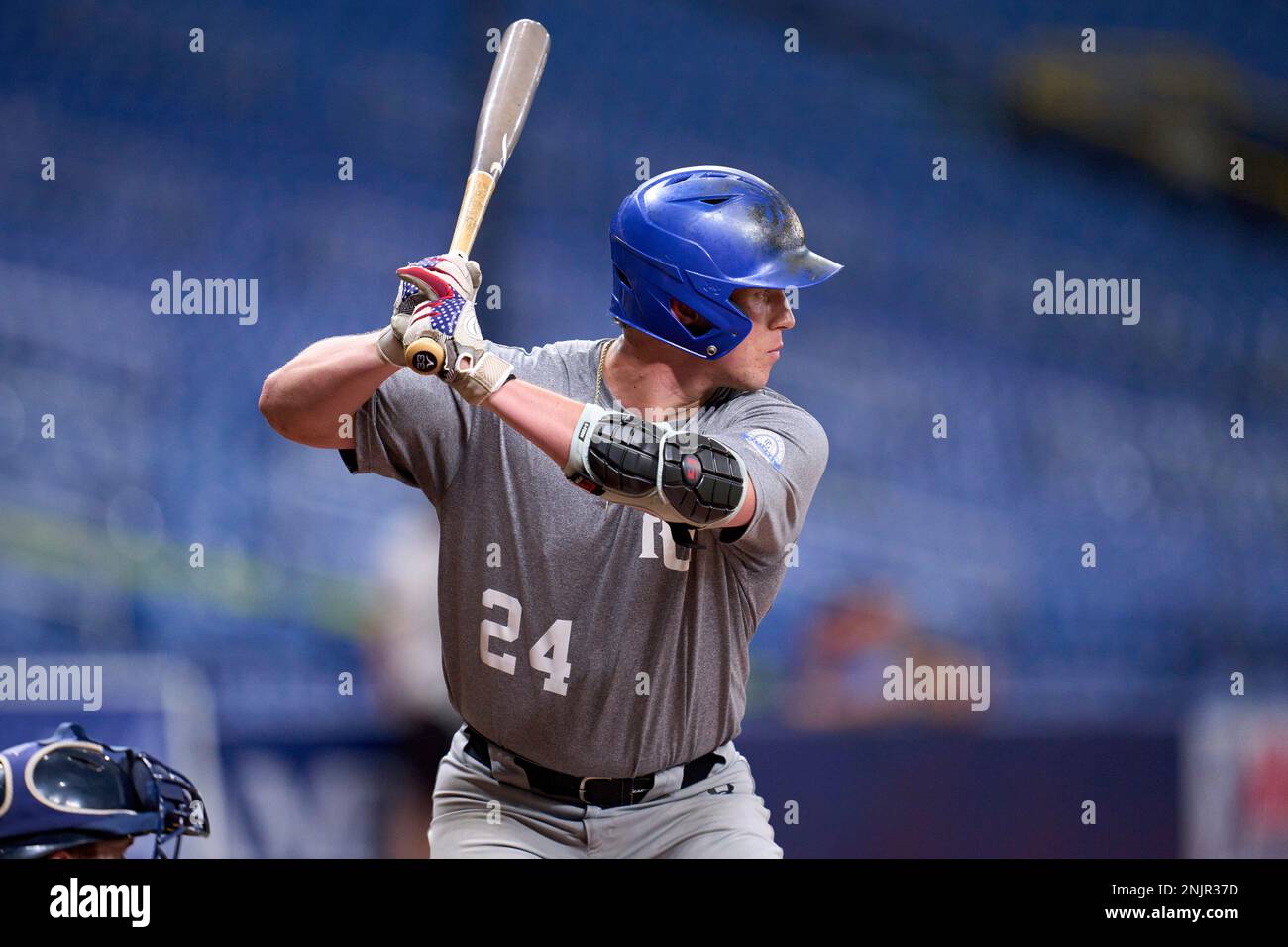 Chase Ingram (24) of IMG Academy in Pleasant Hill, California during ...