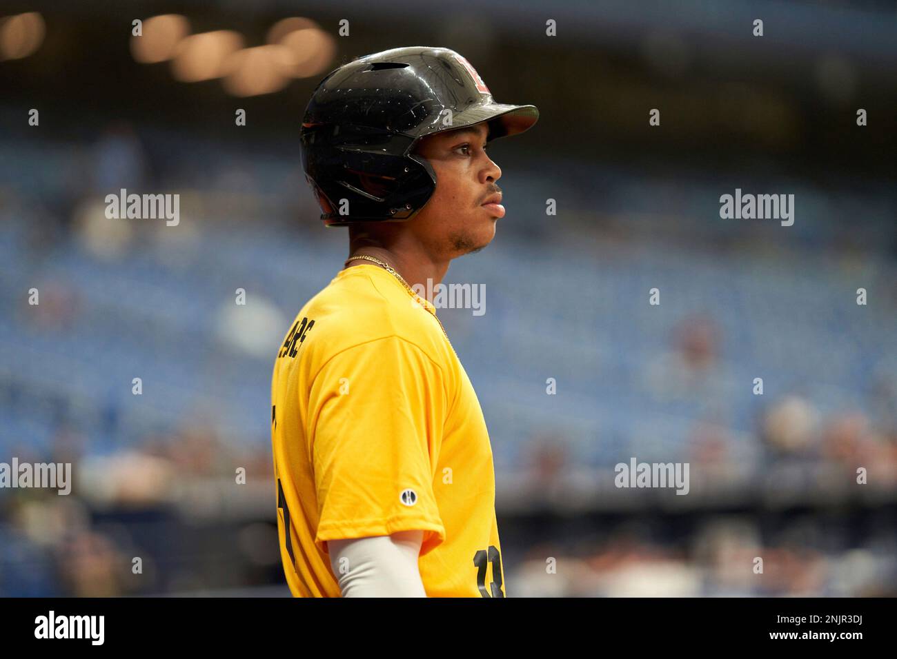 Caleb Sanders (18) of Detroit Edison Public School Academy in ...