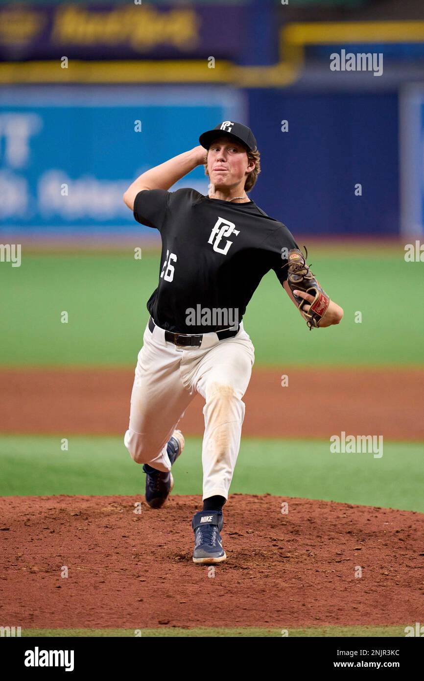 Ben Barrett (26) of The First Academy in Orlando, Florida during the ...