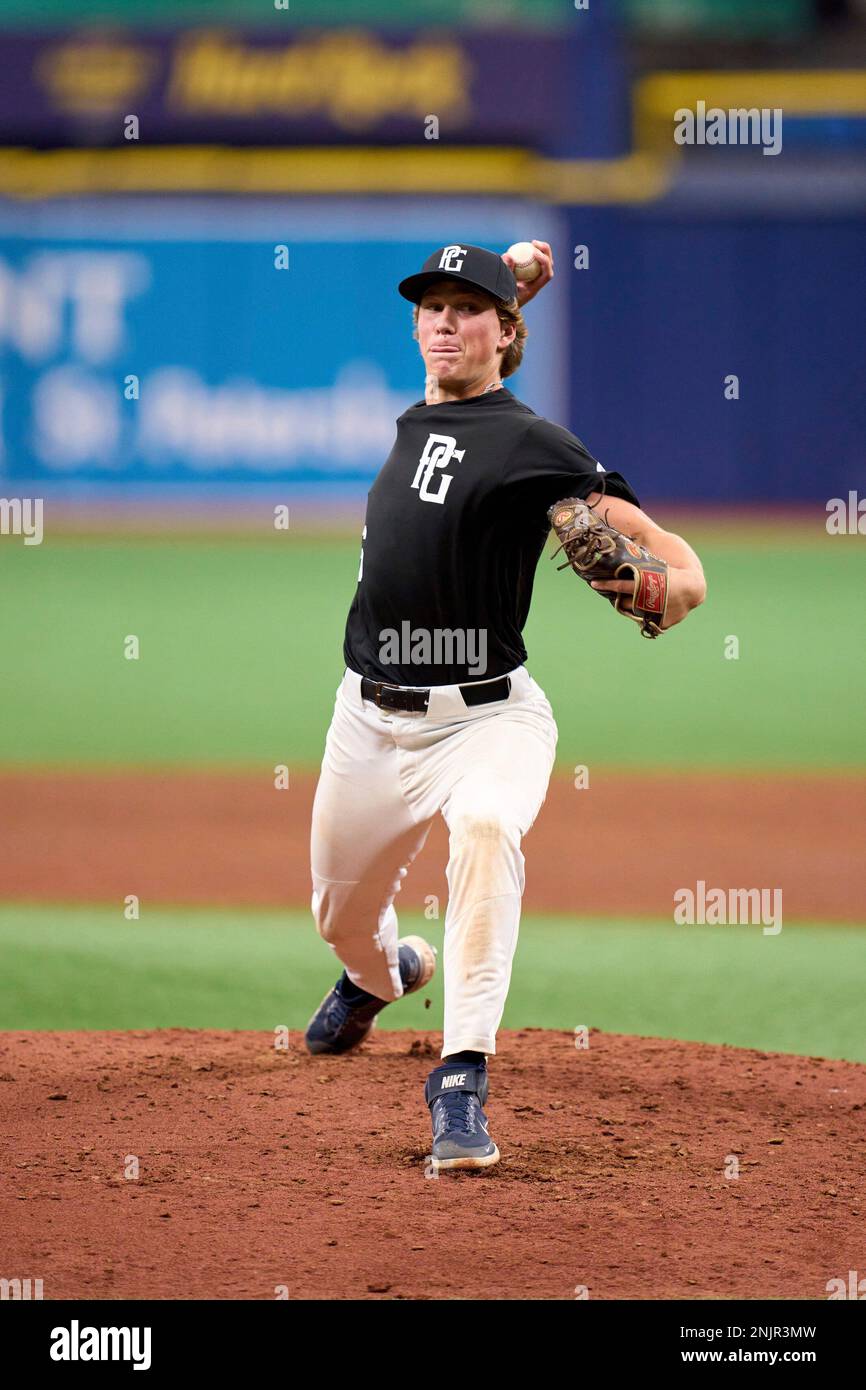 Ben Barrett (26) of The First Academy in Orlando, Florida during the ...