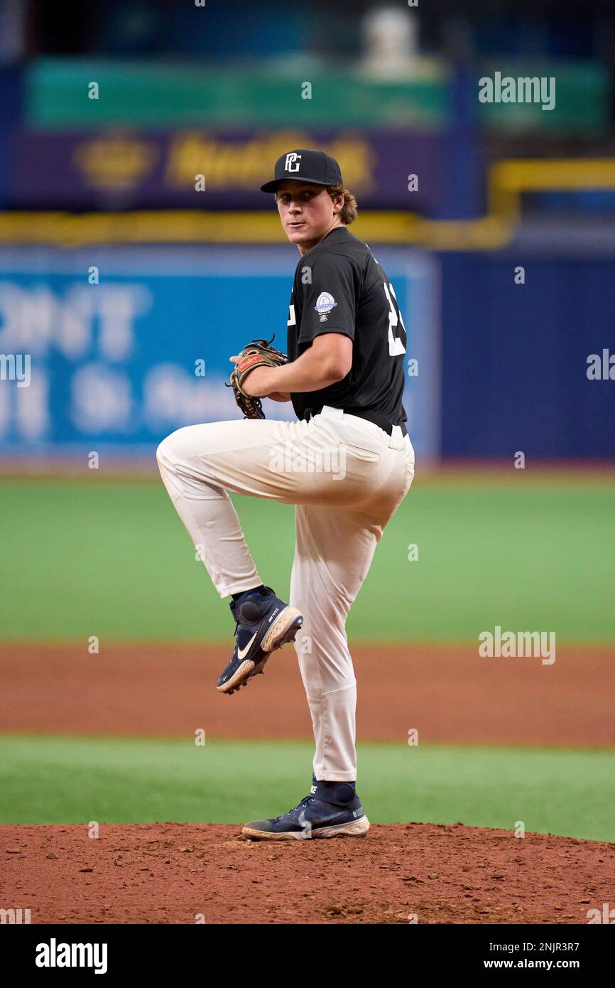 Ben Barrett (26) of The First Academy in Orlando, Florida during the ...