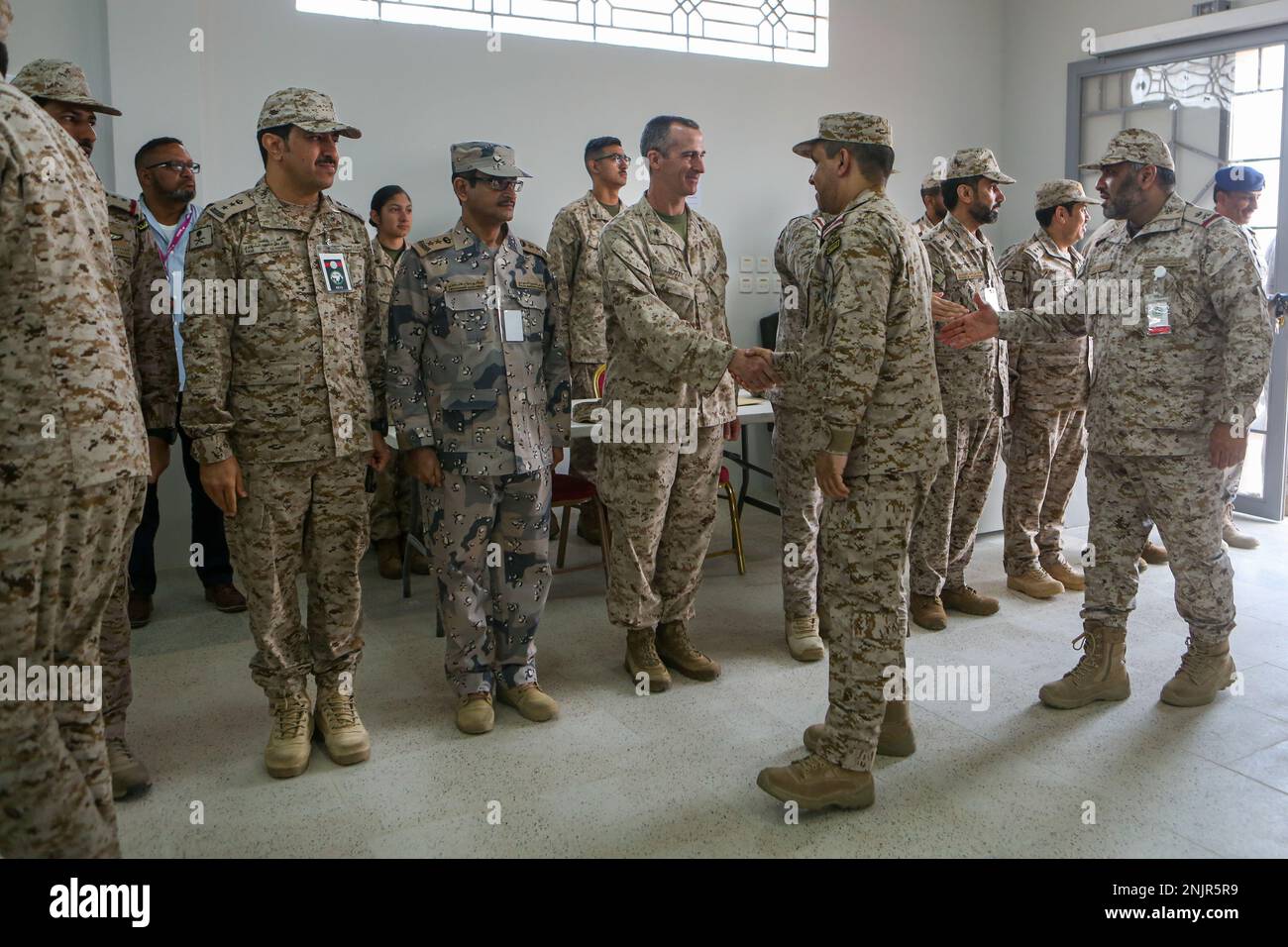 U.S. Marine Corps Col. Ryan E. Scott, commanding officer of Combat ...