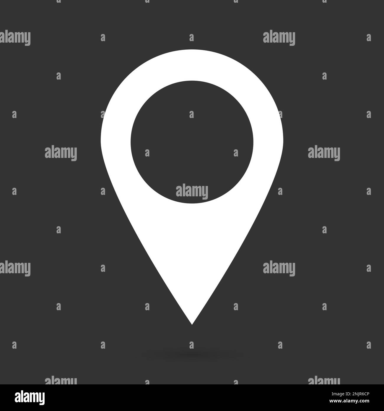 Geolocation Icon On A Black Background Linear Pin Code Icons Of The Geolocation Map Stock