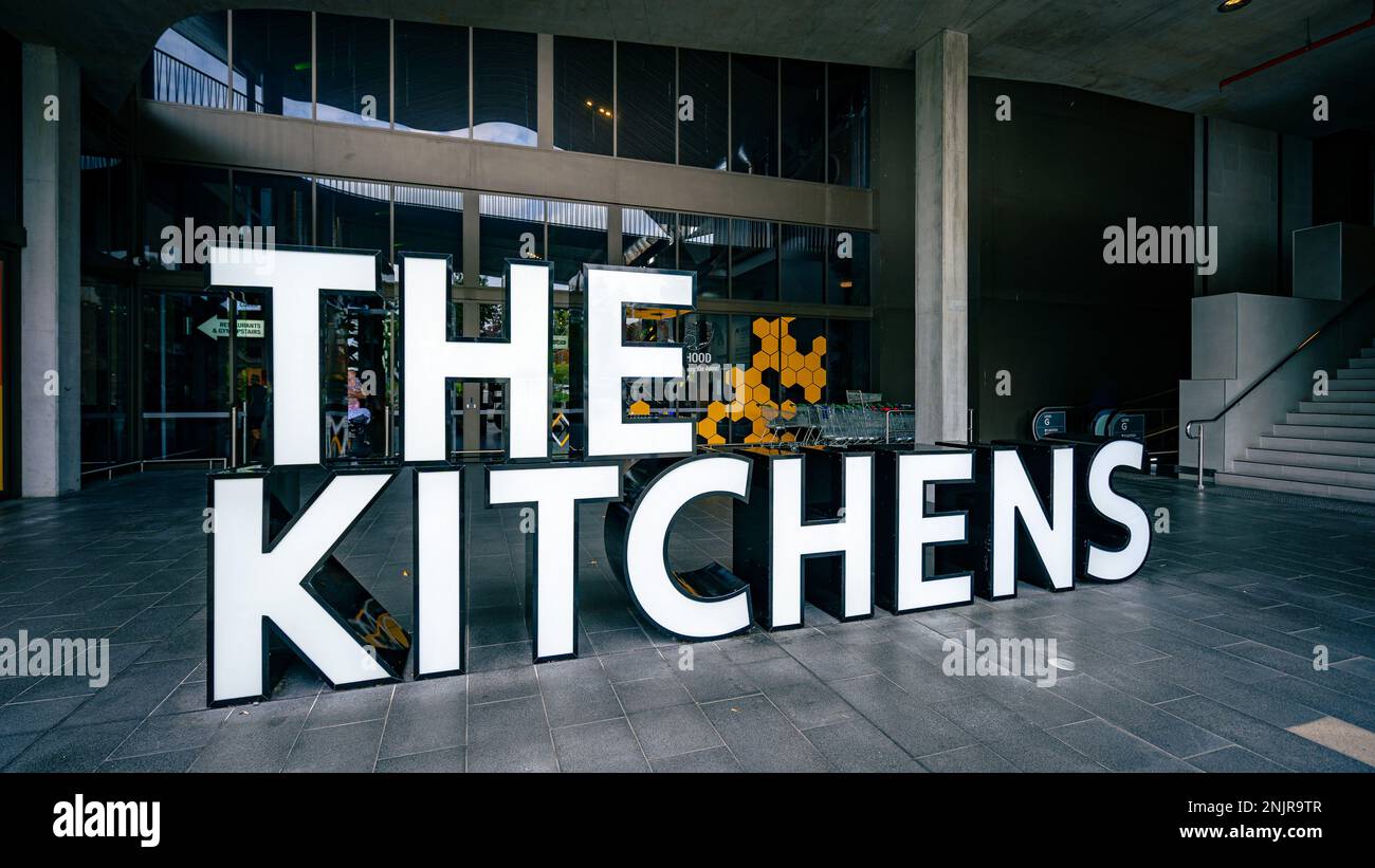Gold Coast, Queensland, Australia - Entrance to The Kitchens food court ...